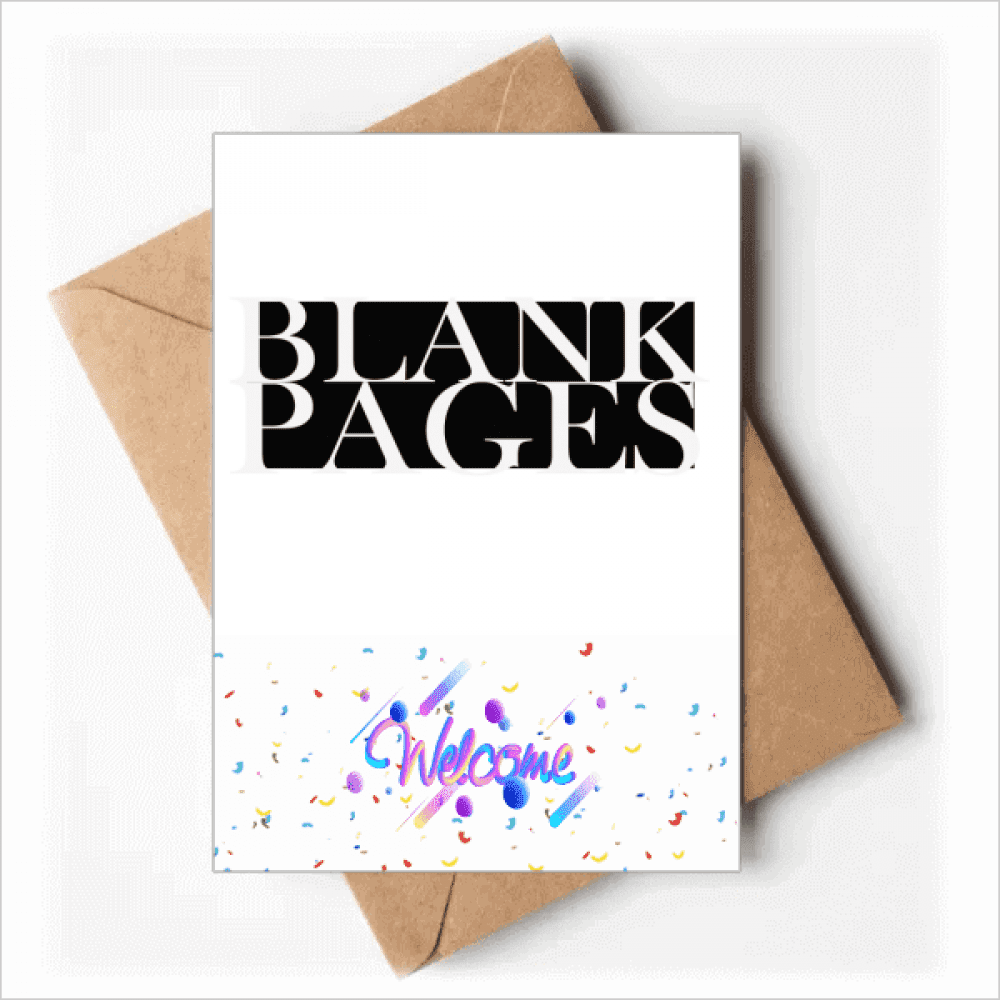 Stylish Characters Blank Pages Welcome Back Greeting Cards Envelopes ...