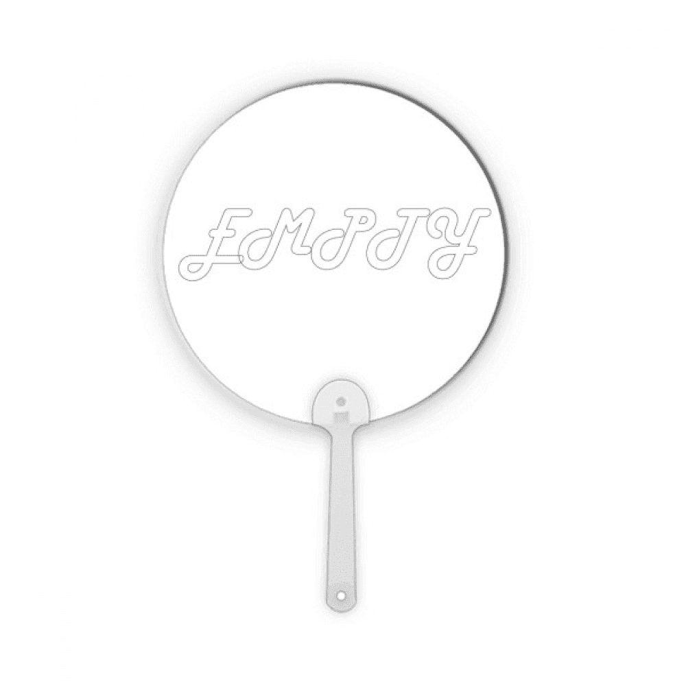 Stylish Characters Empty Art Deco Fashion Plastic Round Handheld Fan ...