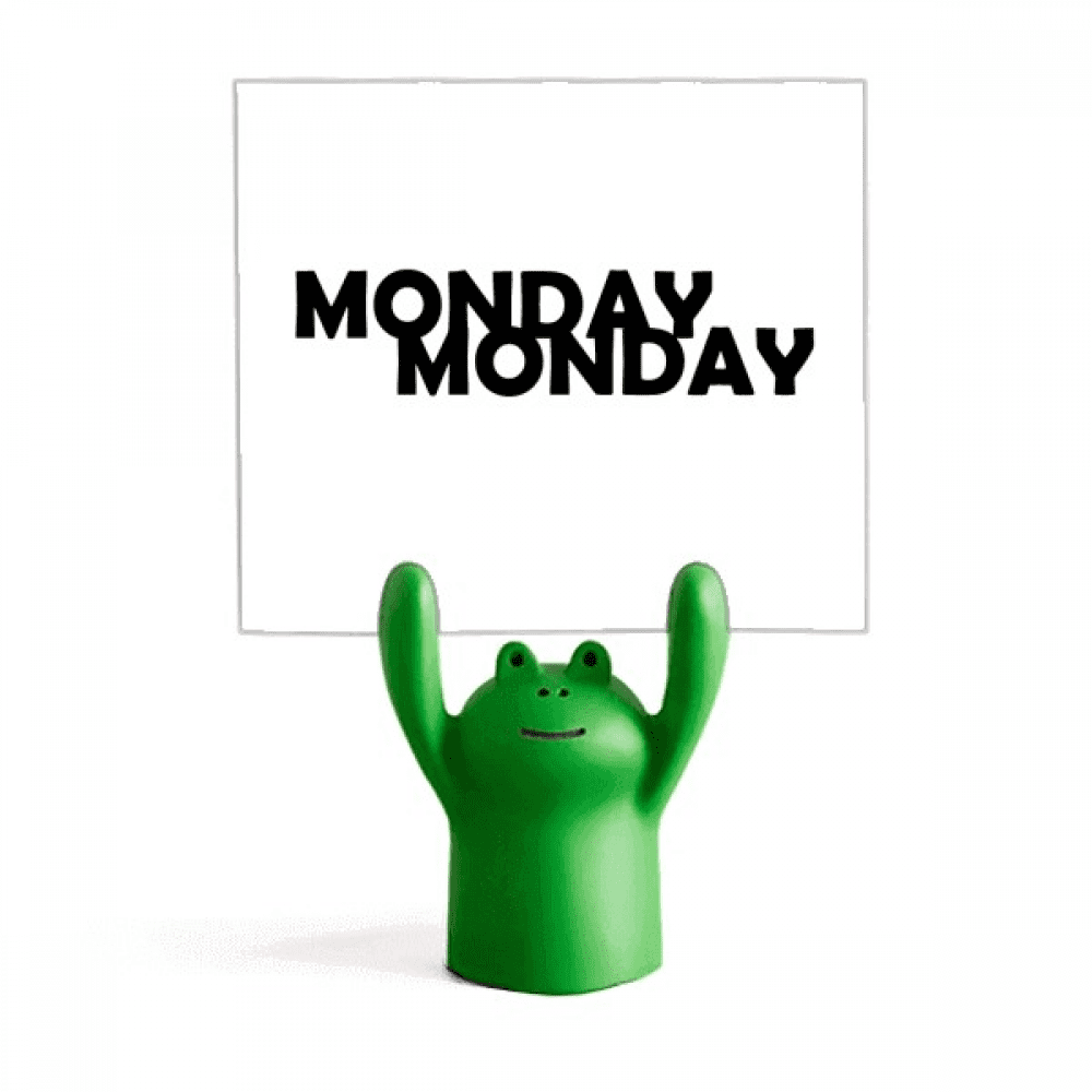 Stylish Characters Monday Memo Holder Cartoon Animal Frog Stand ...