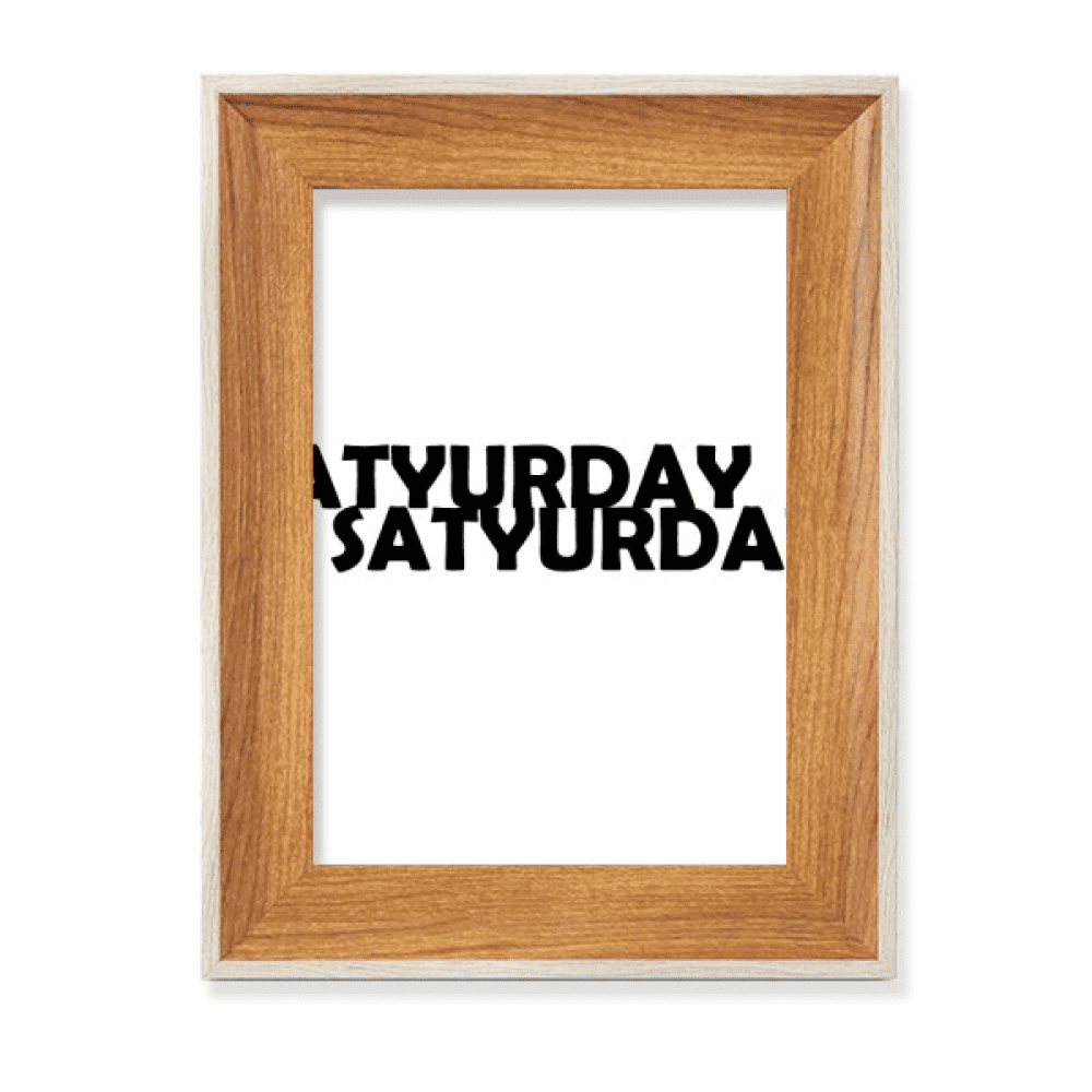 Stylish Characters Saturday Desktop Wooden Photo Frame Display Picture ...