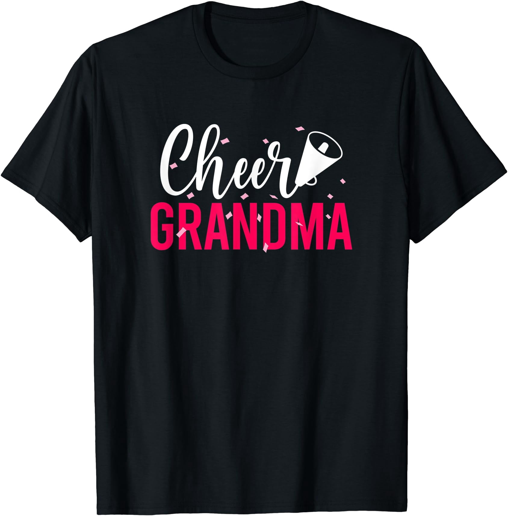 Stylish 'Cheers GRANDMA' Megaphone T-Shirt - Proud Cheer Fan Gift ...