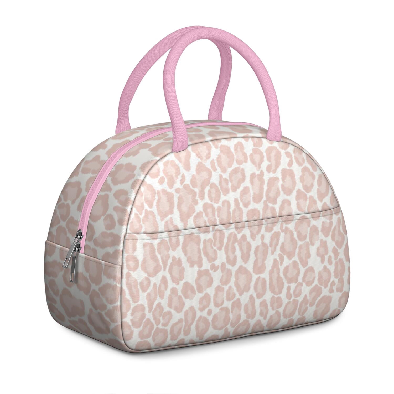 Stylish Cheetah Lunch Tote – Tropical Animal Print with Glitter Accents ...