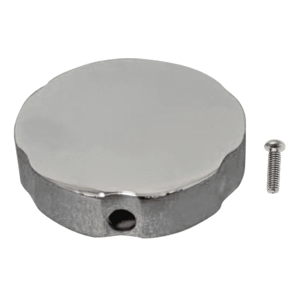 Stylish Chrome Bathtub Control Knob - 74mm Diameter with Overflow ...