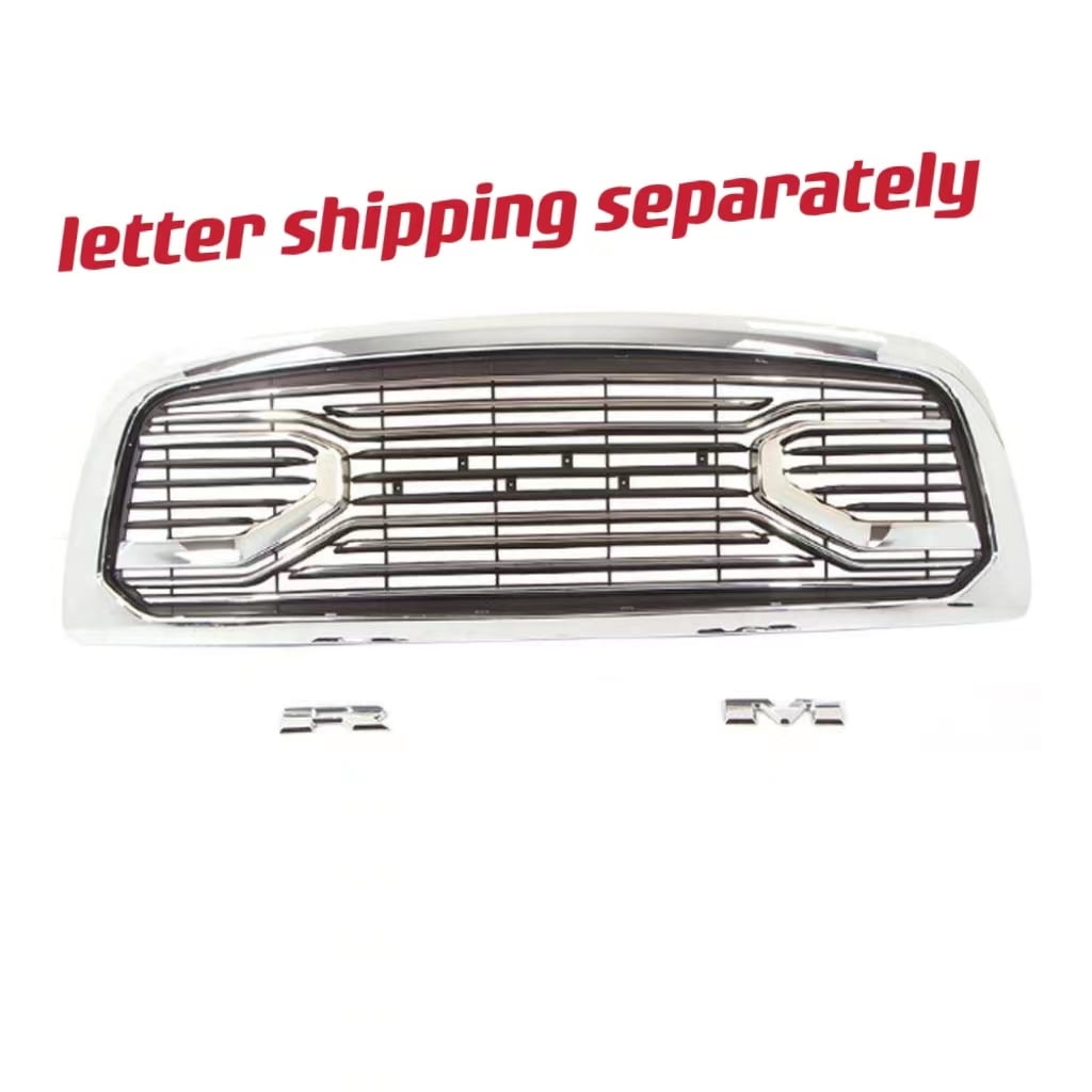 Stylish Chrome Front Grill with Big Horn Design for 2009-2012 Dodge Ram ...