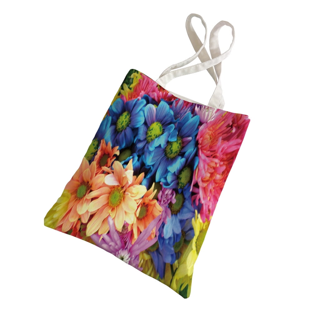 Stylish Colorful Extra Large Canvas Shoulder Tote Top Handle Bag for ...