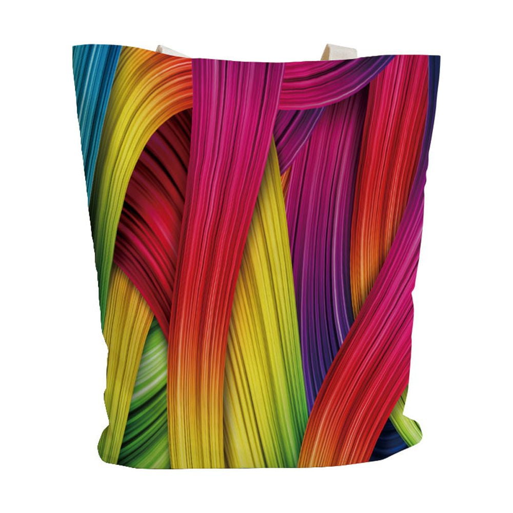 Stylish Colorful Extra Large Canvas Shoulder Tote Top Handle Bag for ...