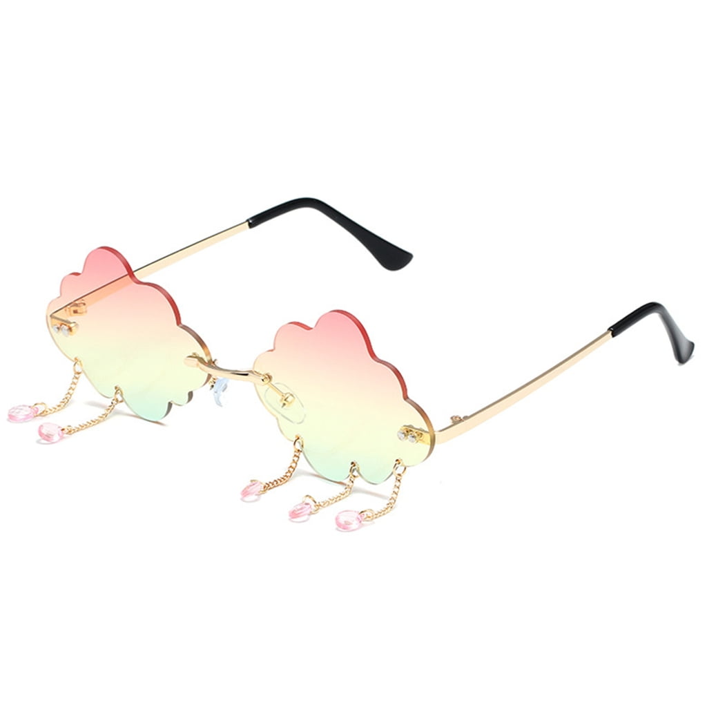 Stylish Cool Clouds Sunglass Photo Props Frameless Shades Trendsetters ...