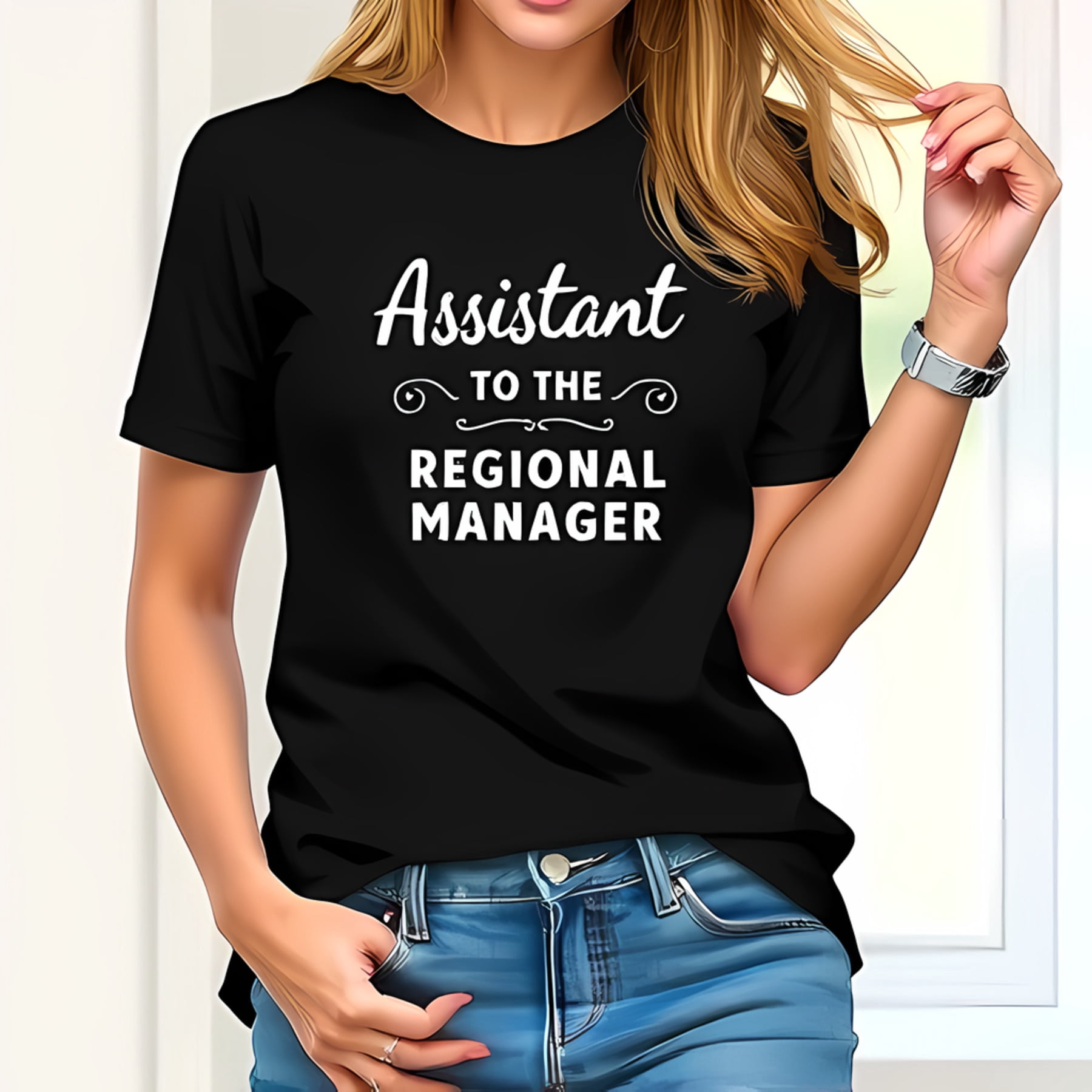 Stylish Cotton Short Sleeve T-Shirt - " Assistant to the Regional ...