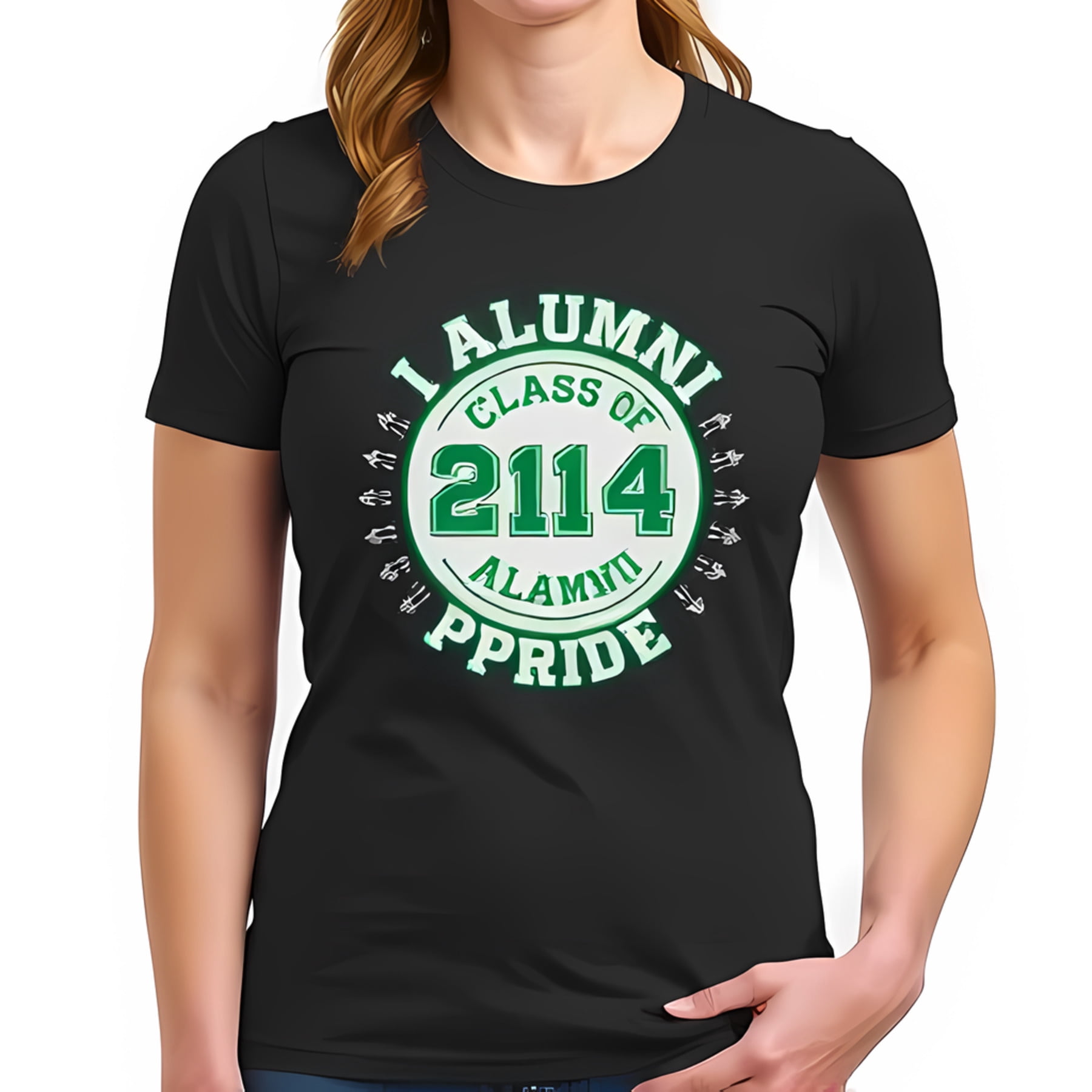 Stylish Cotton Short Sleeve T-Shirt for Alumni - 'I ALUMNI' Class of ...