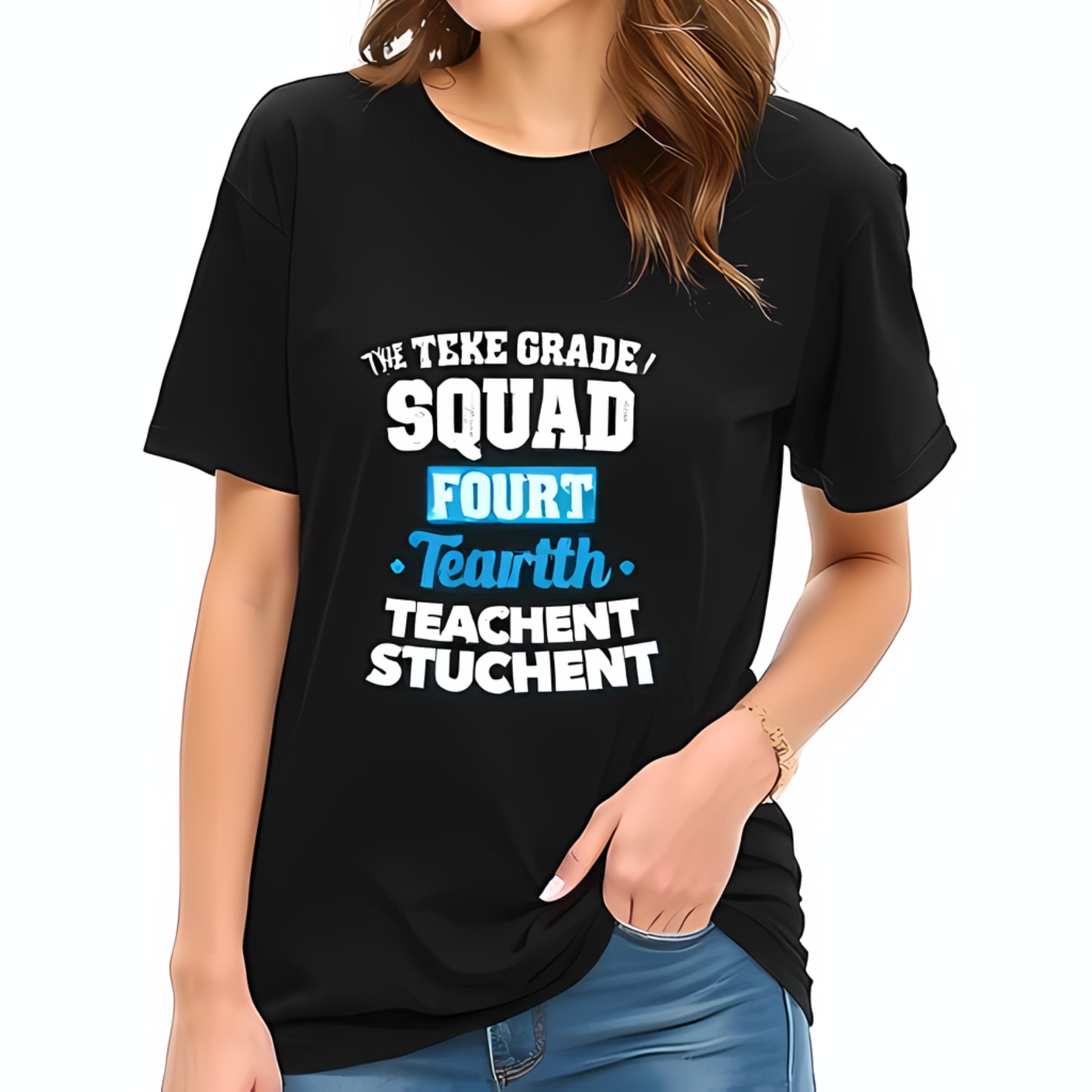Stylish Cotton Short Sleeve T-Shirt for Fourth Graders - Fun " THE TEKE ...