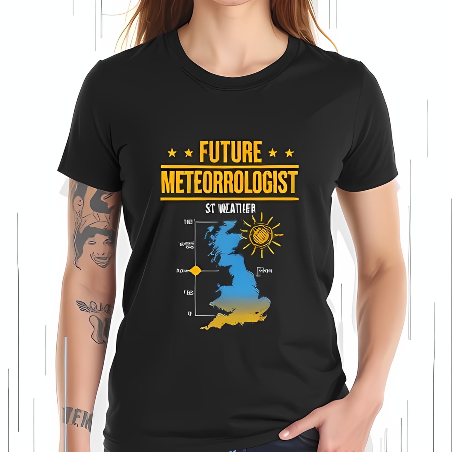 Stylish Cotton Short Sleeve T-Shirt for Future Meteorologists - Bold ...
