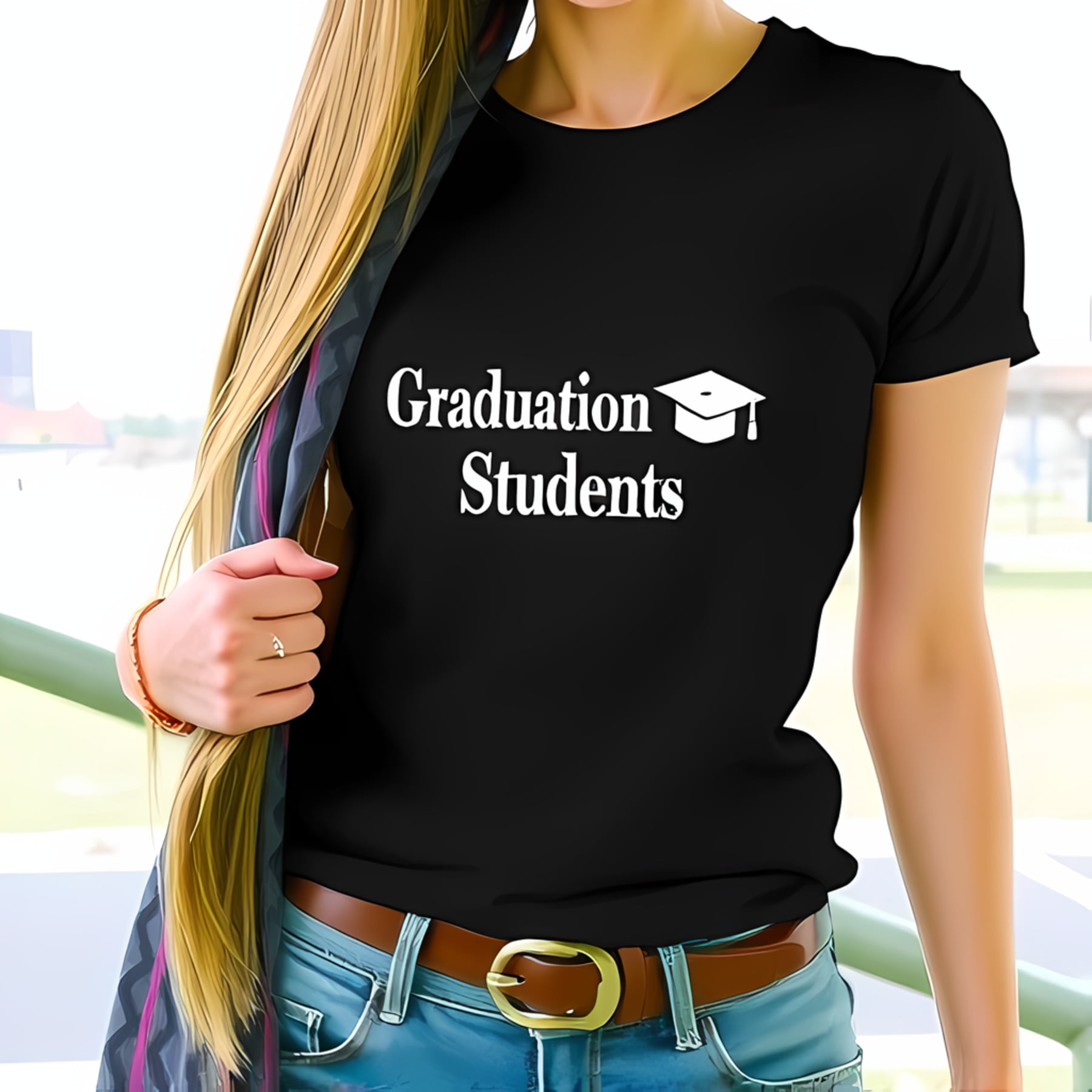 Stylish Cotton Short Sleeve T-Shirt for Graduates - " Graduation ...