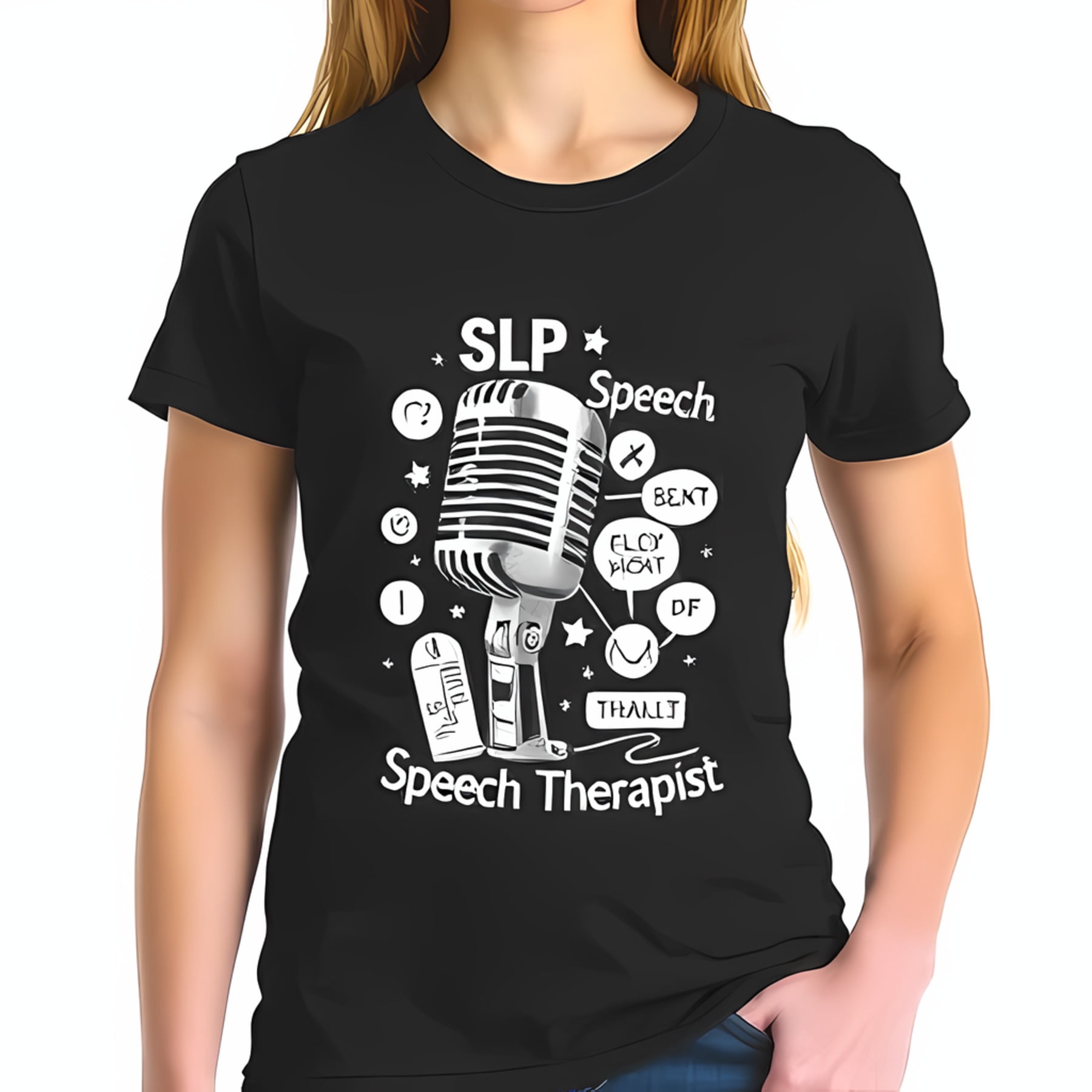 Stylish Cotton Short Sleeve T-Shirt for Speech-Language Pathologists ...
