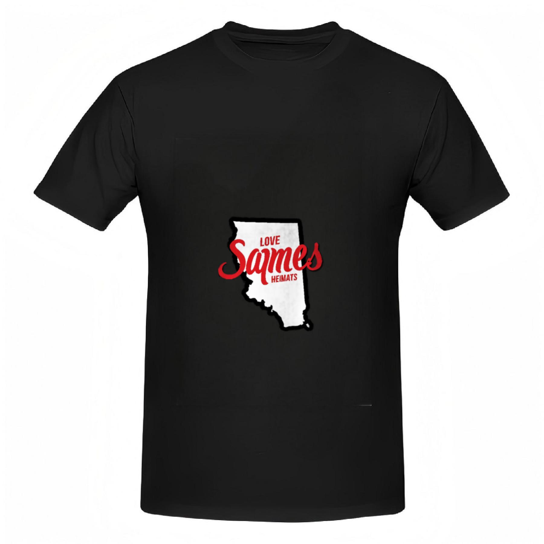 Stylish Cotton Short Sleeve T-Shirt for Women - South Outline with ...