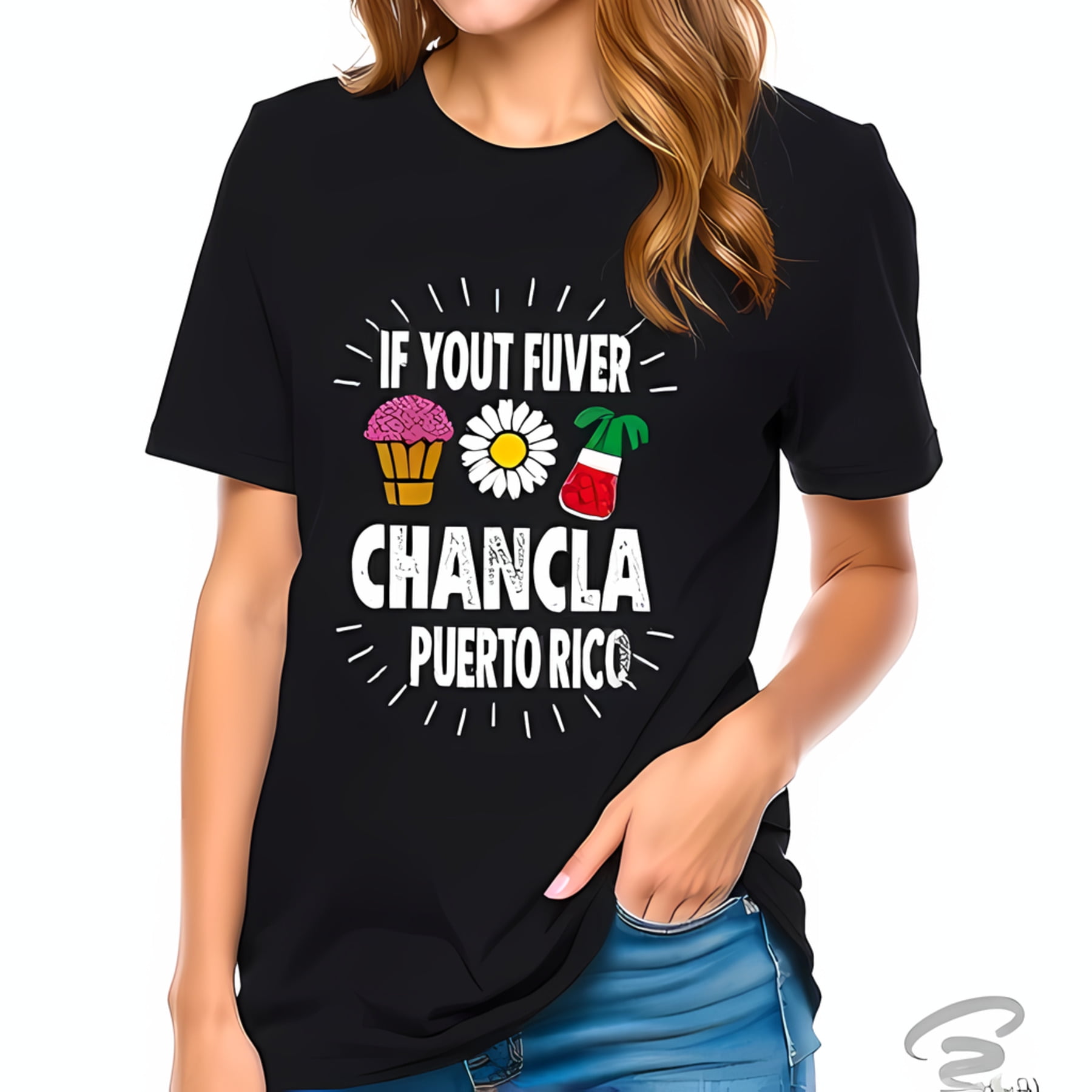 Stylish Cotton Short Sleeve T-Shirt with Colorful " IF YOUT FUVER ...