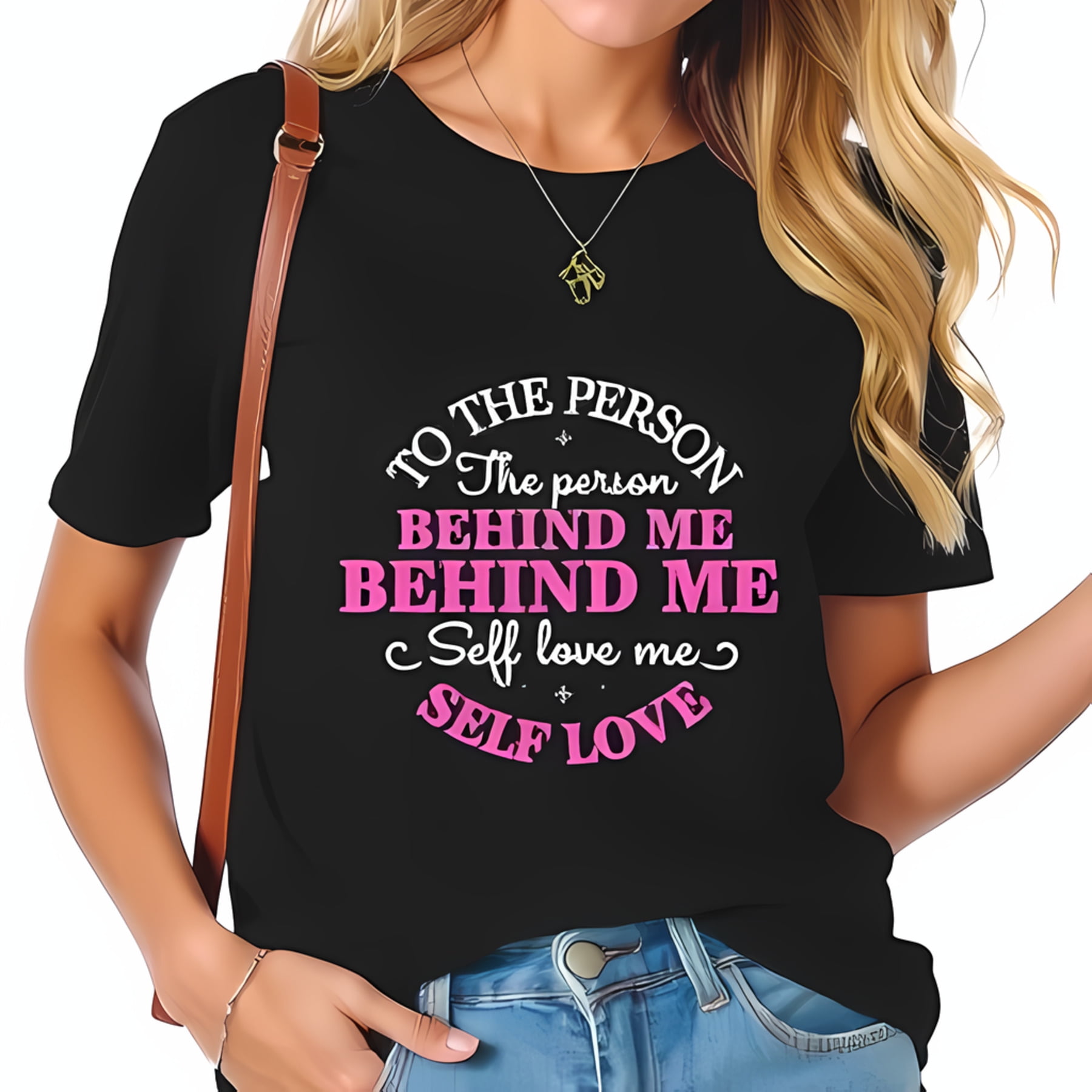 Stylish Cotton Short Sleeve T-Shirt with Motivational Quote " To the ...