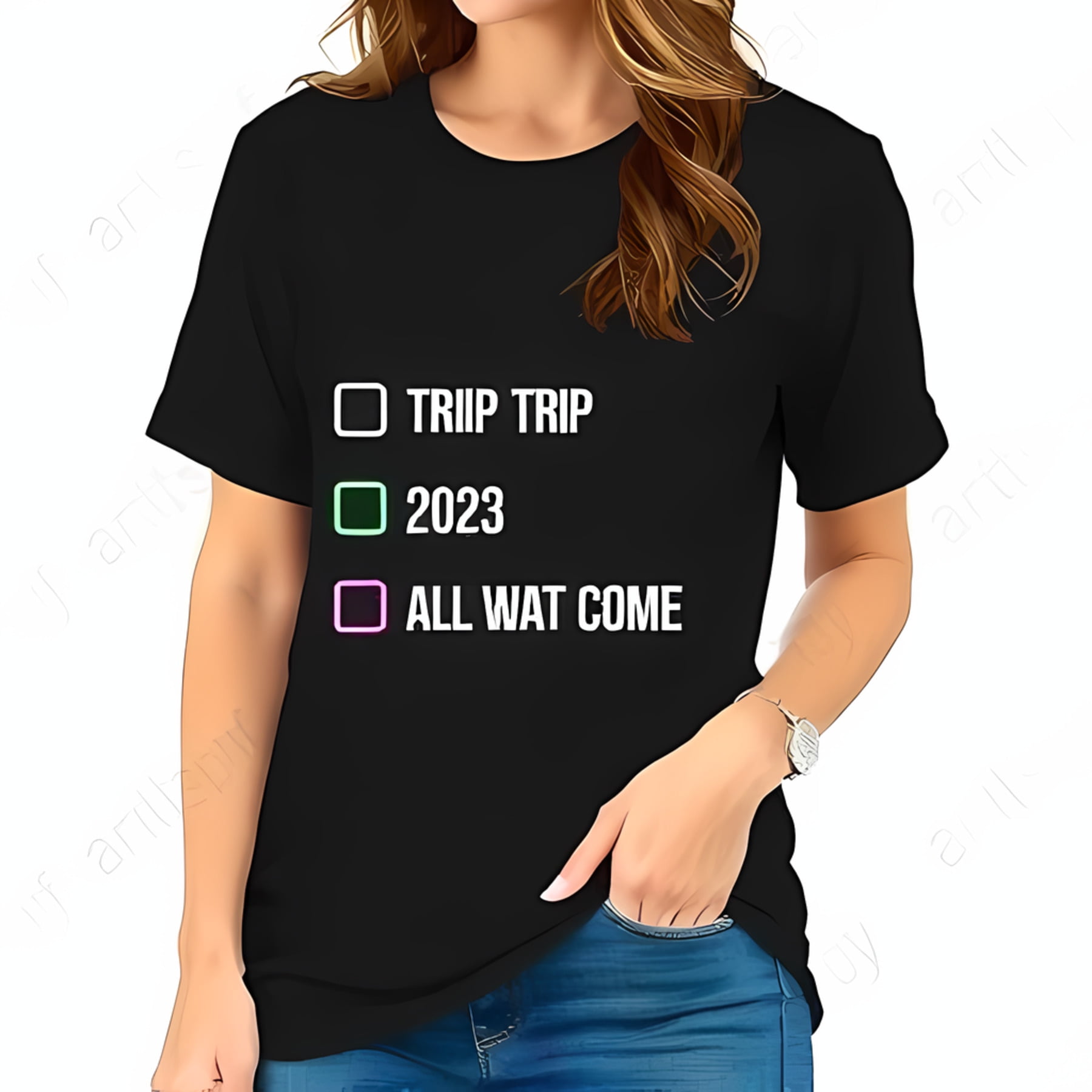 Stylish Cotton Short Sleeve T-Shirt with Playful Checkbox Design ...