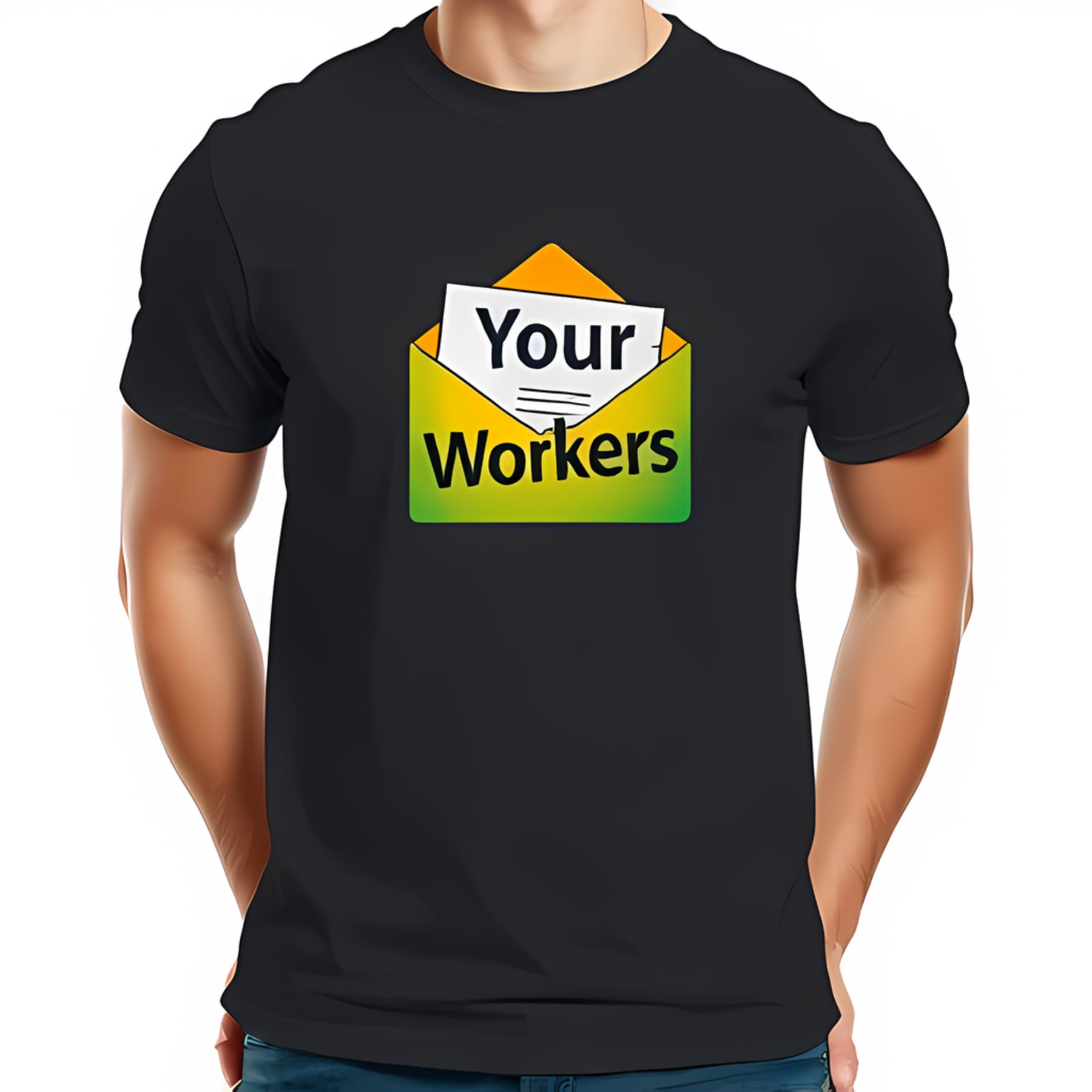 Stylish Cotton Short Sleeve T-Shirt with Vibrant Yellow & Green ...