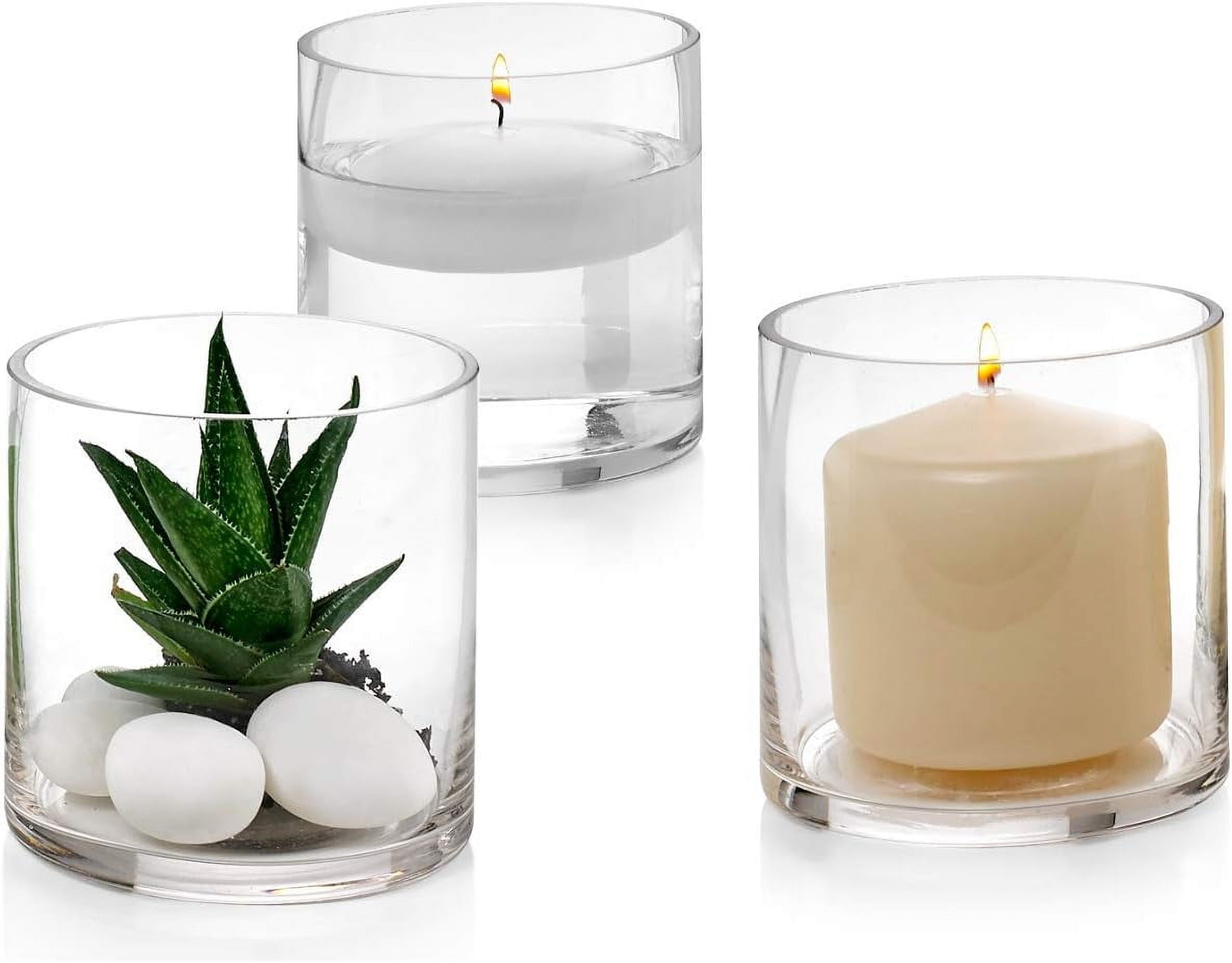 Stylish Cylinder Vase For Decorative Centerpiece, Multi-Purpose Home ...