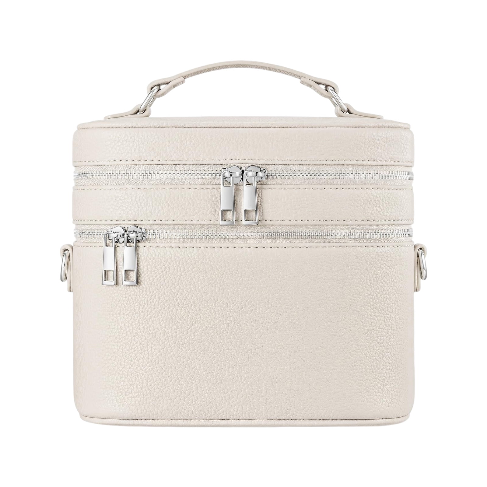 Stylish Cylindrical Makeup Carrier Designed With Double Zippers And ...