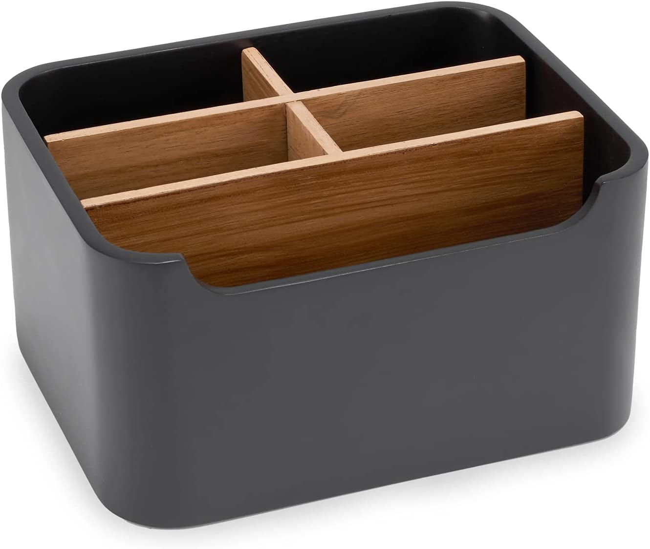 Stylish Desk Organizer and Remote Control Holder in Black - Keep Your ...