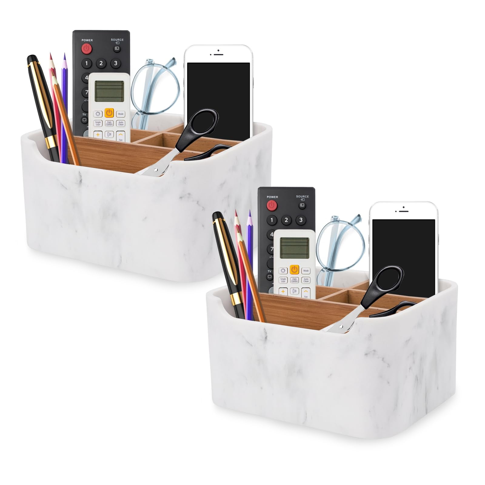 Stylish Desk Organizer and Remote Control Holder in Black - Keep Your ...