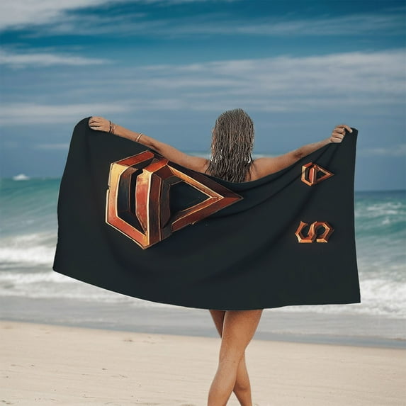 Stylish Diamond Pattern Beach & Pool Towel - Luxurious Travel Bath ...