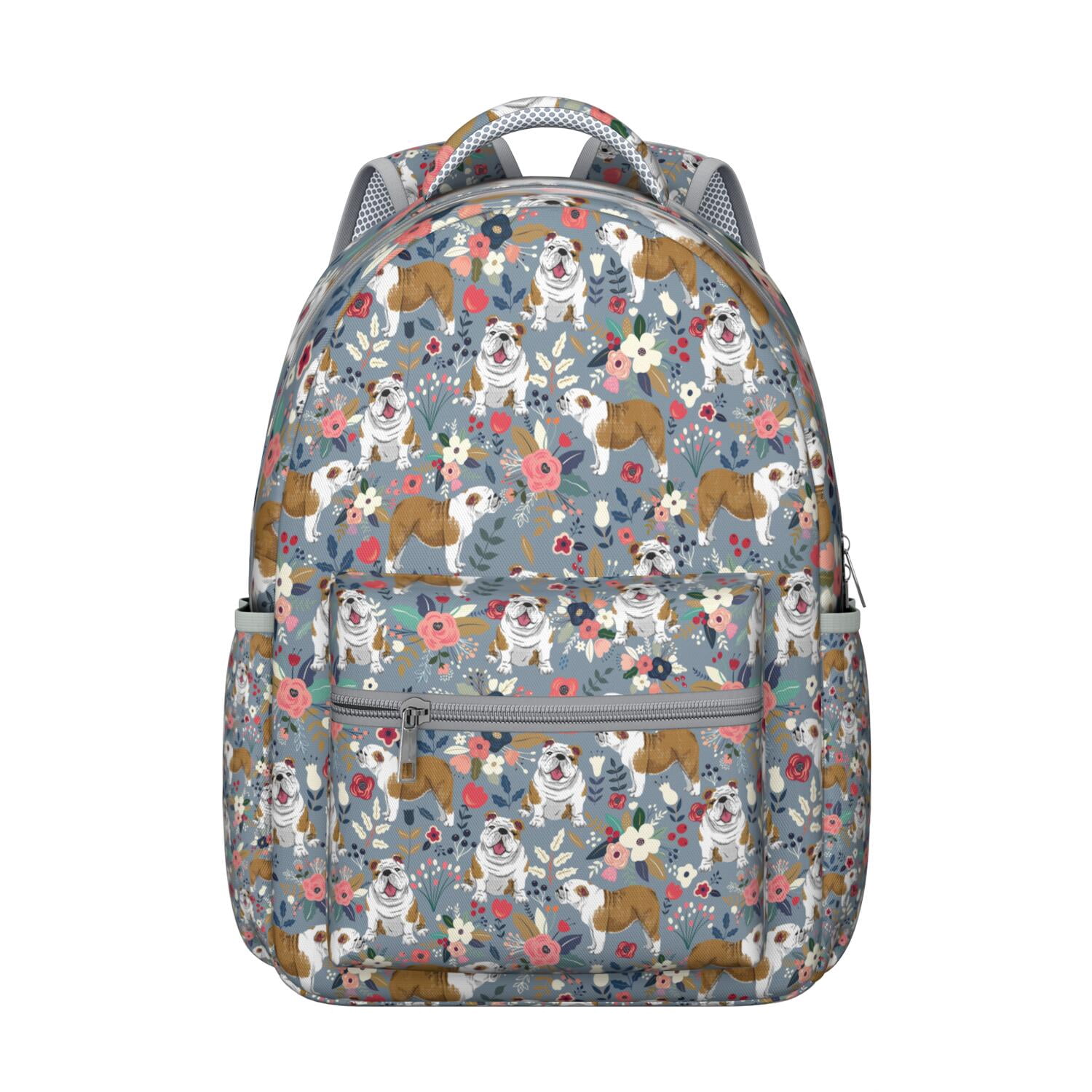 "Stylish Dog Themed Backpack - Cute Print Water Resistant School Bag ...