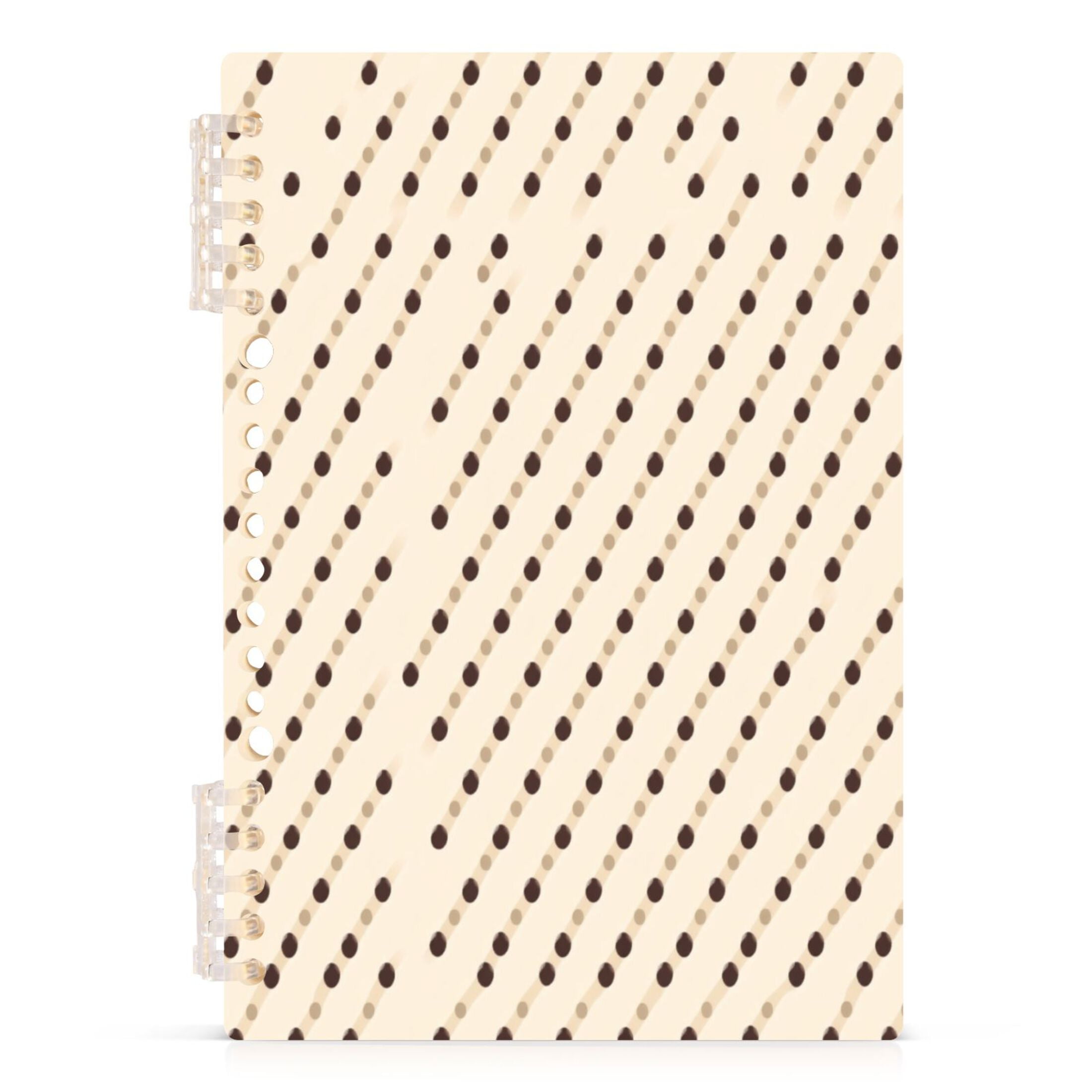 Stylish Dots Pattern A5 8.3x5.7in PP Notebook, Adjustable Rings, 60 ...
