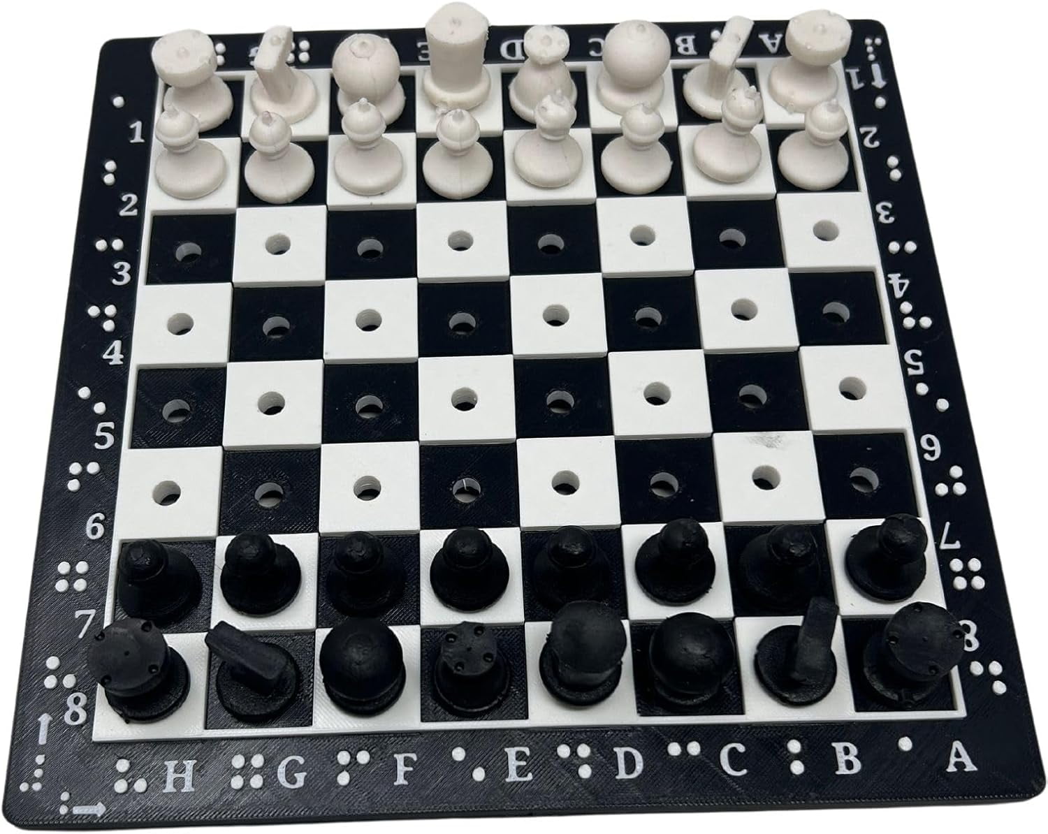 Stylish Durable Plastic Braille and Sighted Chess Set, The Braille ...