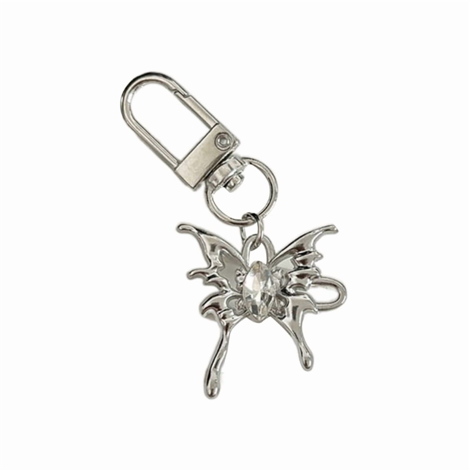 Stylish Electric Guitar Keychain Pendant Butterfly Keyrings Unique ...