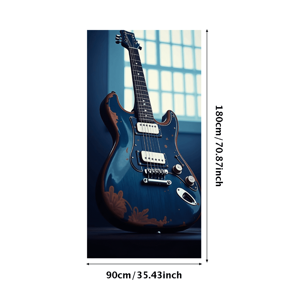 Stylish Electric Guitar Themed Banner for Music Lovers Background ...