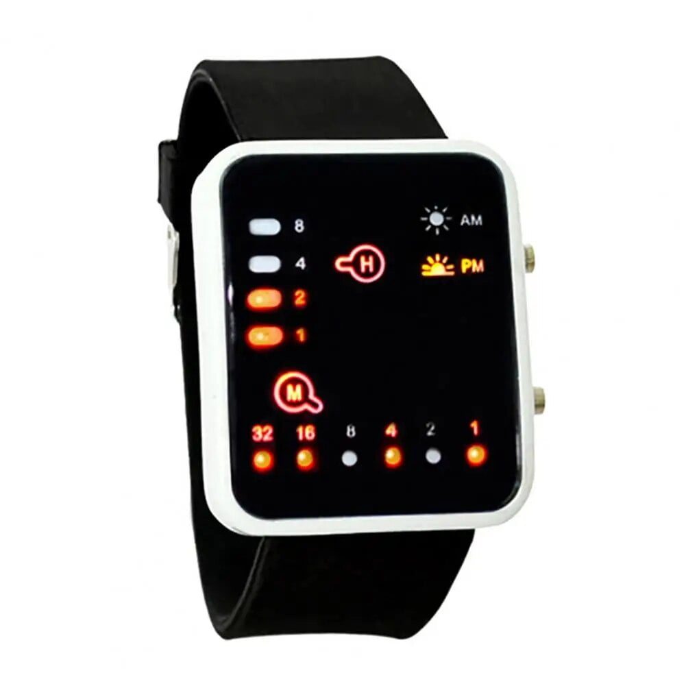 Stylish Electronic Watch Square Dial Time Indication Timepiece Fashion ...