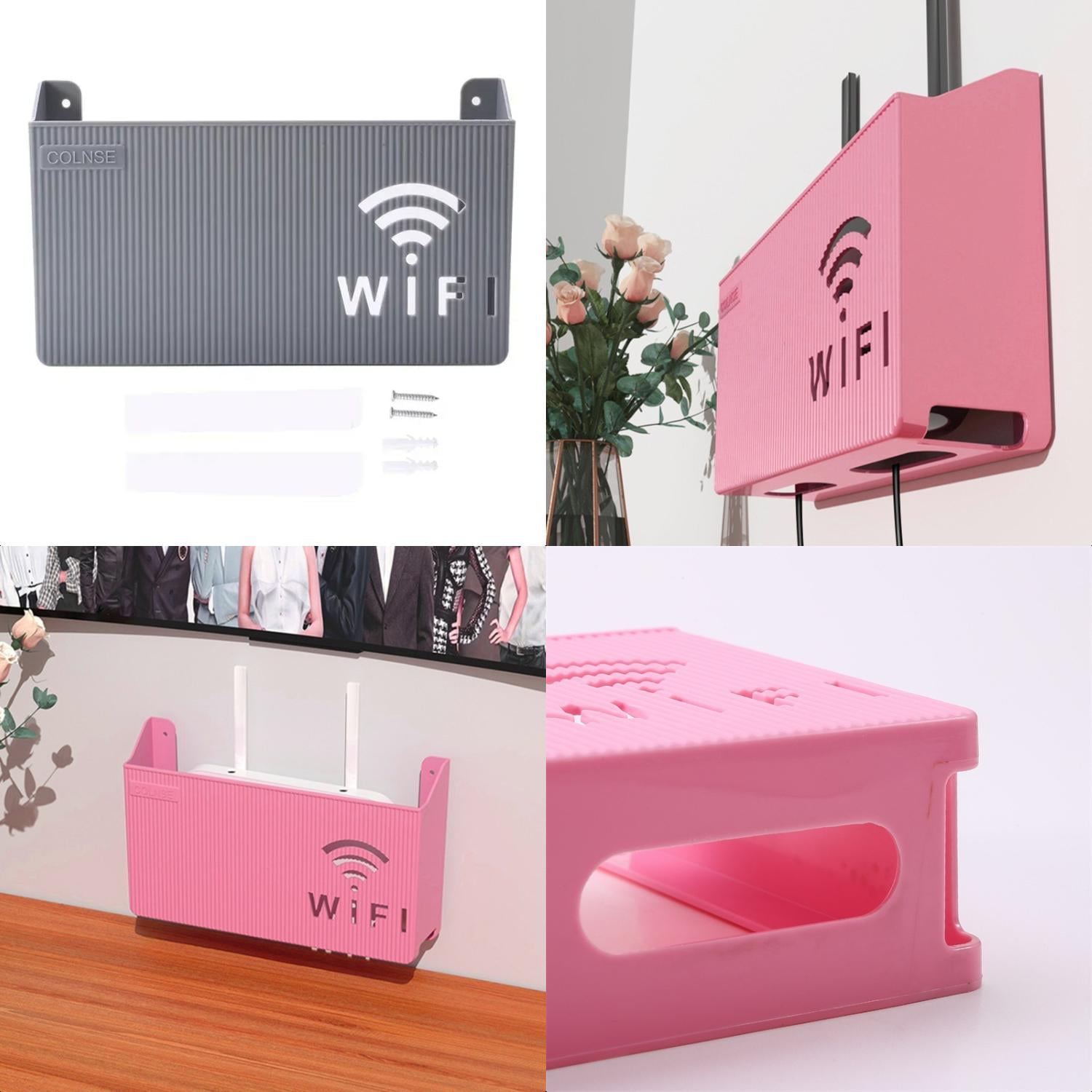 Stylish Elegant Decorative Wall Hanging Organizer for Wireless Wifi ...