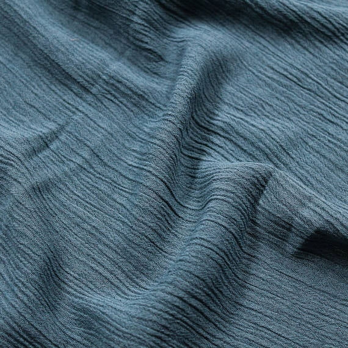 Stylish Fabric "Teal Denim 50"" Light- Weight Rayon Crepon Knit PD ...