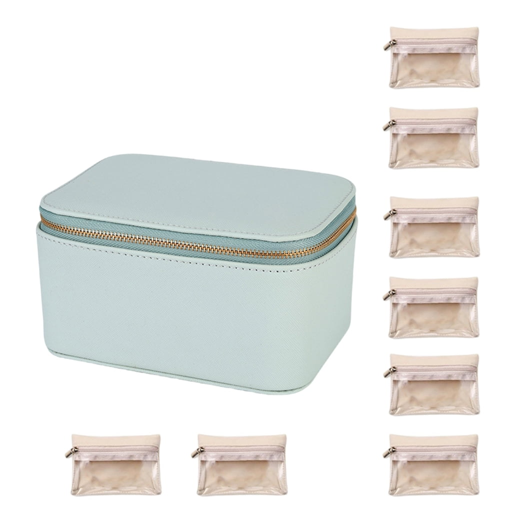 Stylish Faux Jewelry Keeper Portable Jewelry Organizers Box Travel ...