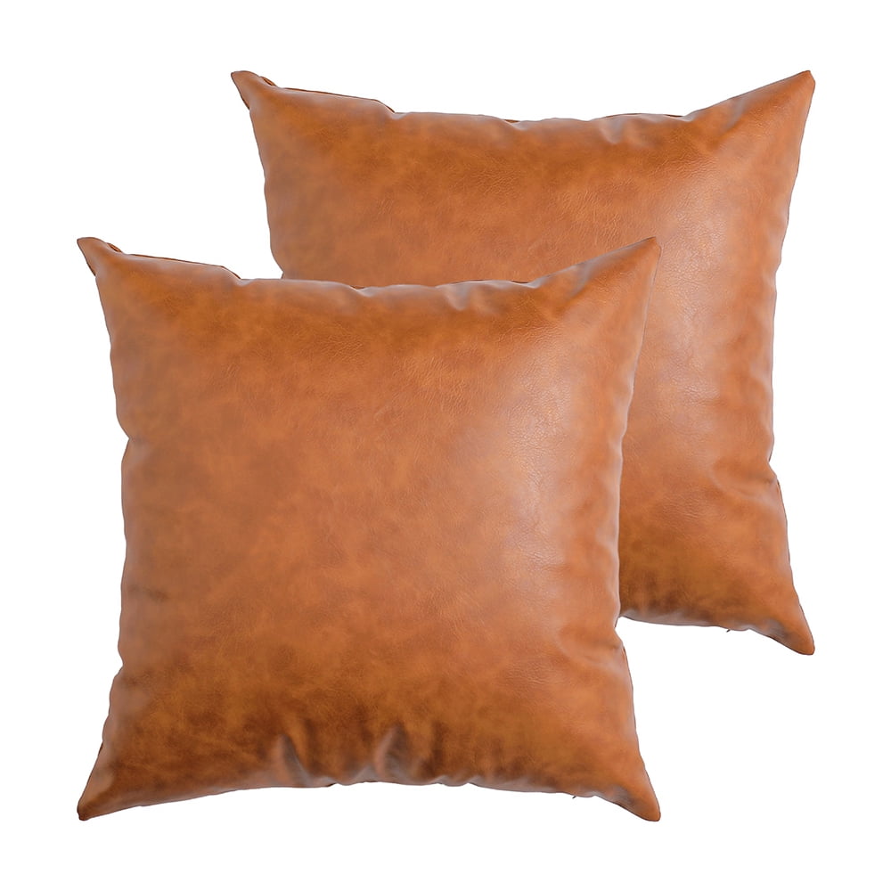 Stylish Faux Leather Home Decor, Modern Design Luxury Pillowcases, Easy ...