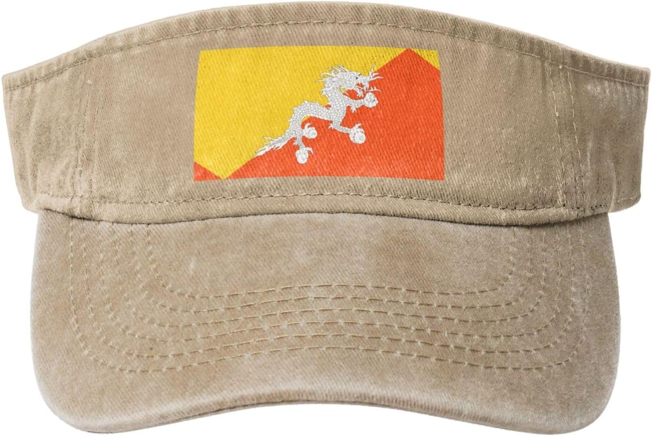 Stylish Flag of The Kingdom of Bhutan Cowboy Empty Top Sun Hat Blank ...