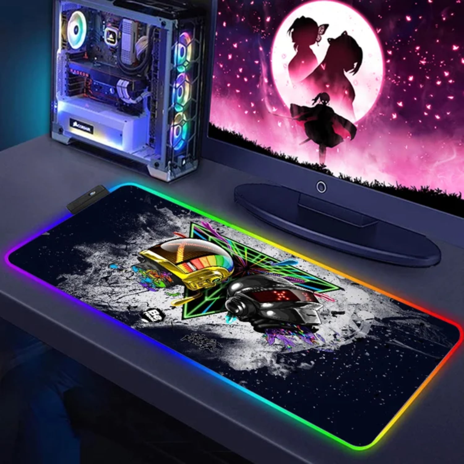 Stylish and Functional Cool XL Gaming Keyboard and Mouse Pad Set with ...