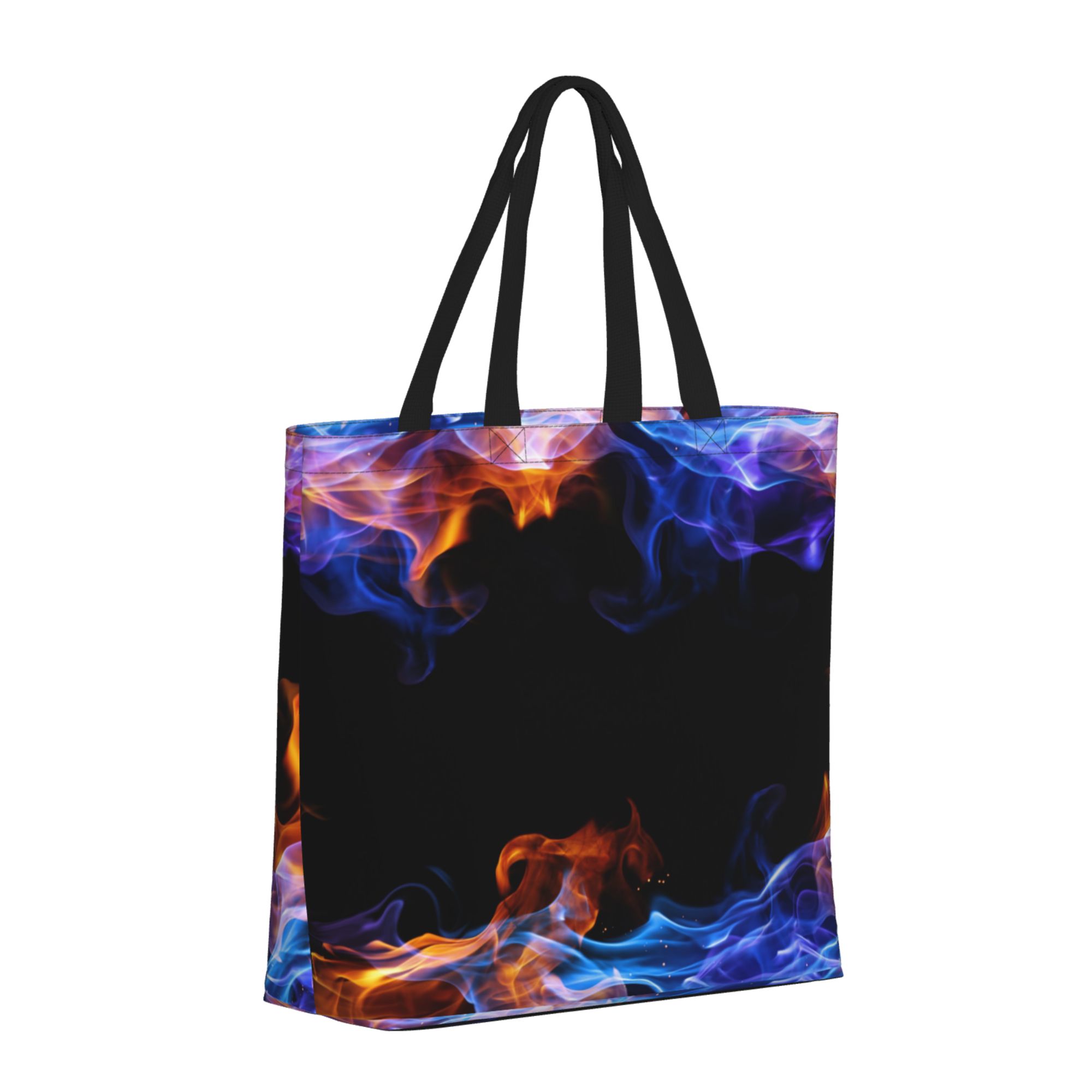 Stylish Funny Creative Flame Extra Large Shoulder Zippered One Shoulder ...