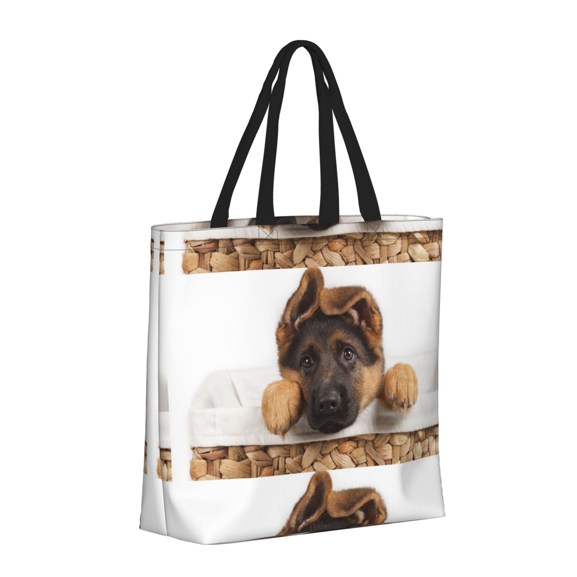Stylish Funny Cute German Shepherd Extra Large Shoulder Zippered One ...