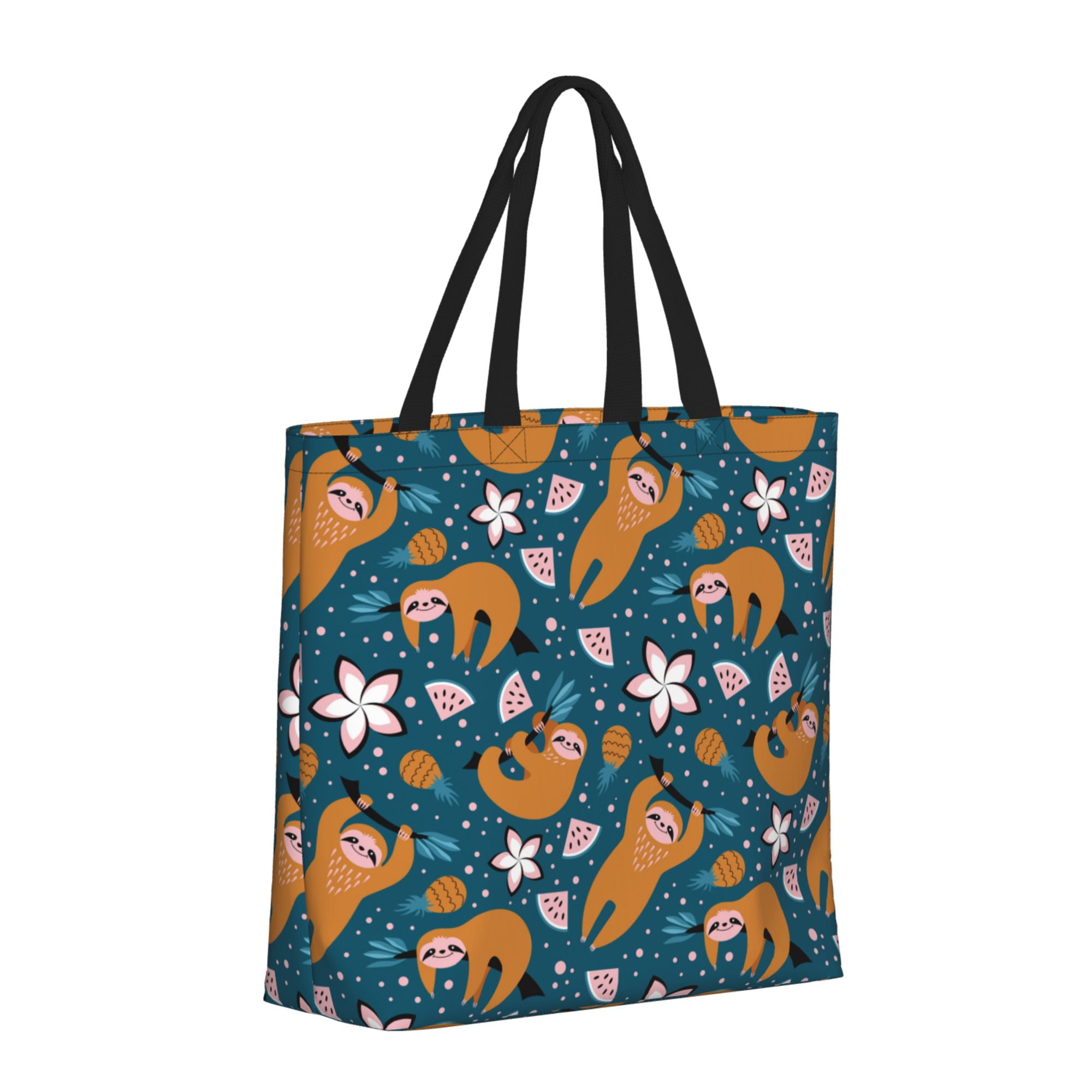 Stylish Funny Cute Sloths Animal Extra Large Shoulder Zippered One ...