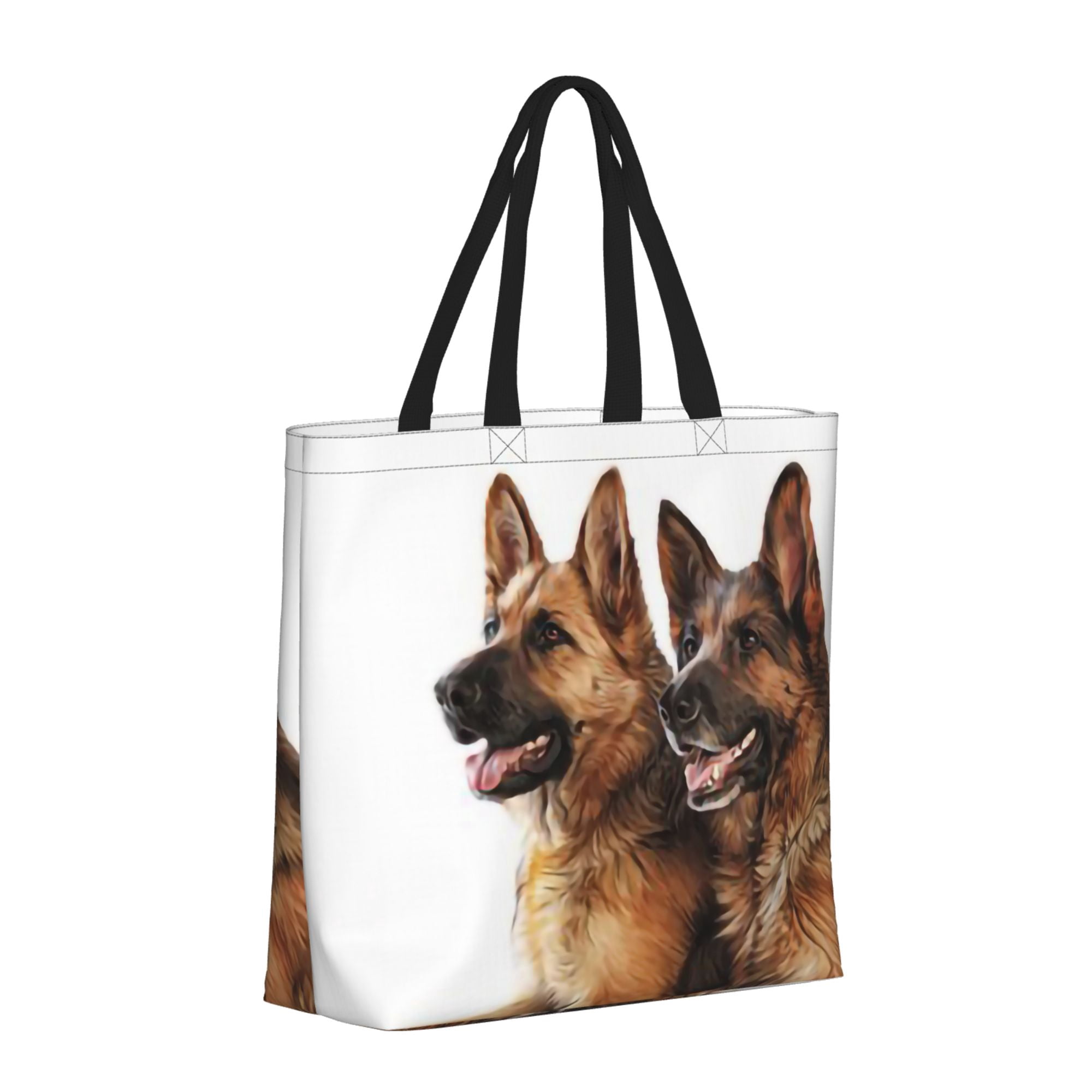 Stylish Funny Drawing Dog German Shepherd Abstract Extra Large Shoulder ...