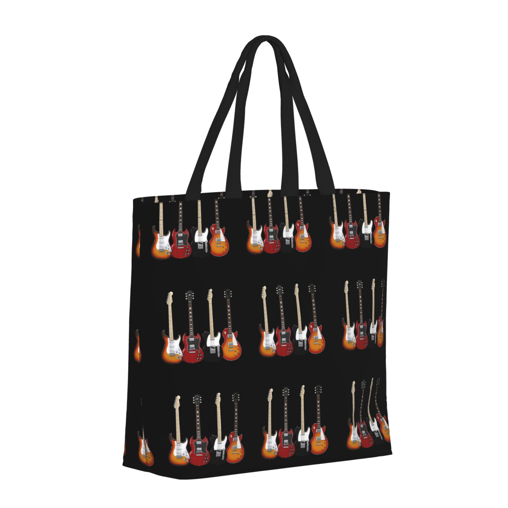 Stylish Funny Four Electric Guitars Extra Large Shoulder Zippered One ...