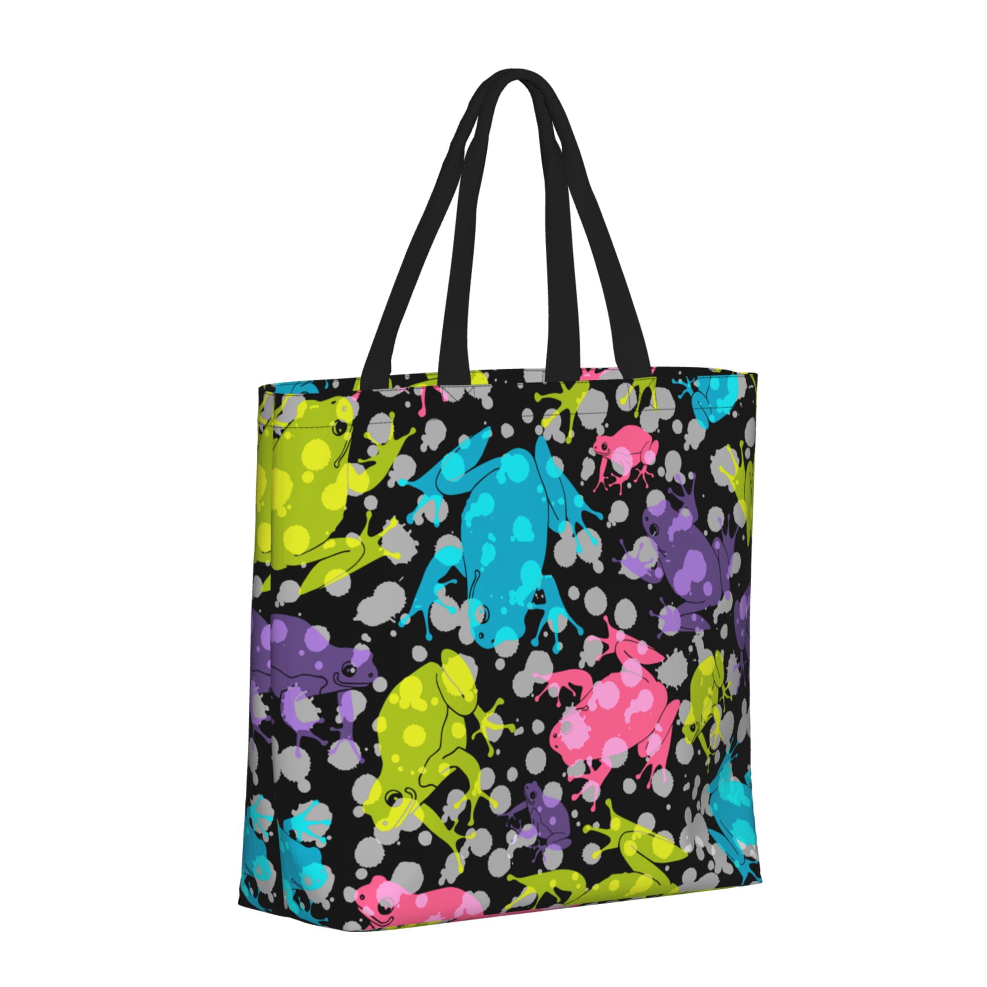 Stylish Funny Frog Extra Large Shoulder Zippered One Shoulder ...