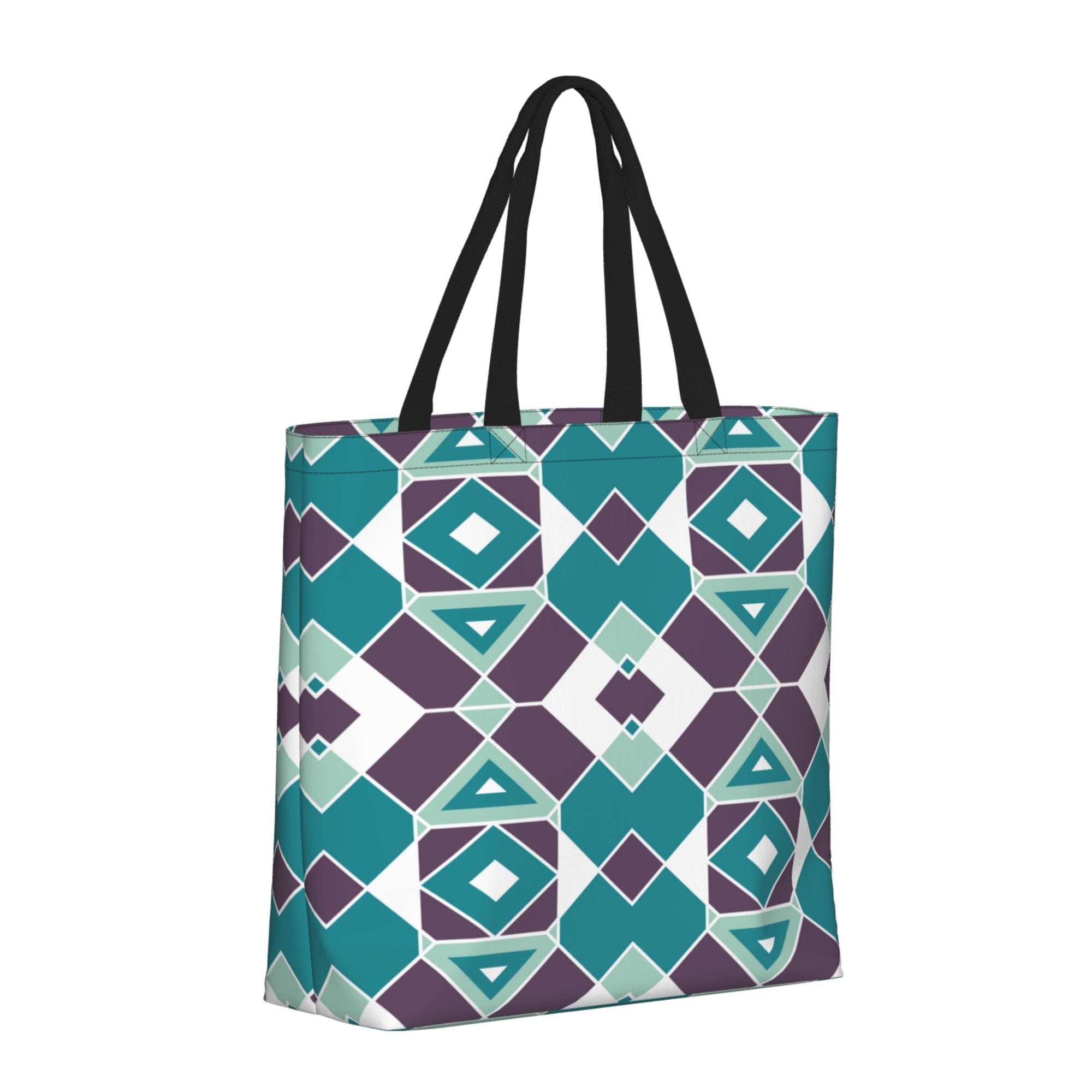 Stylish Funny Geometric Shape Patterns Extra Large Shoulder Zippered ...