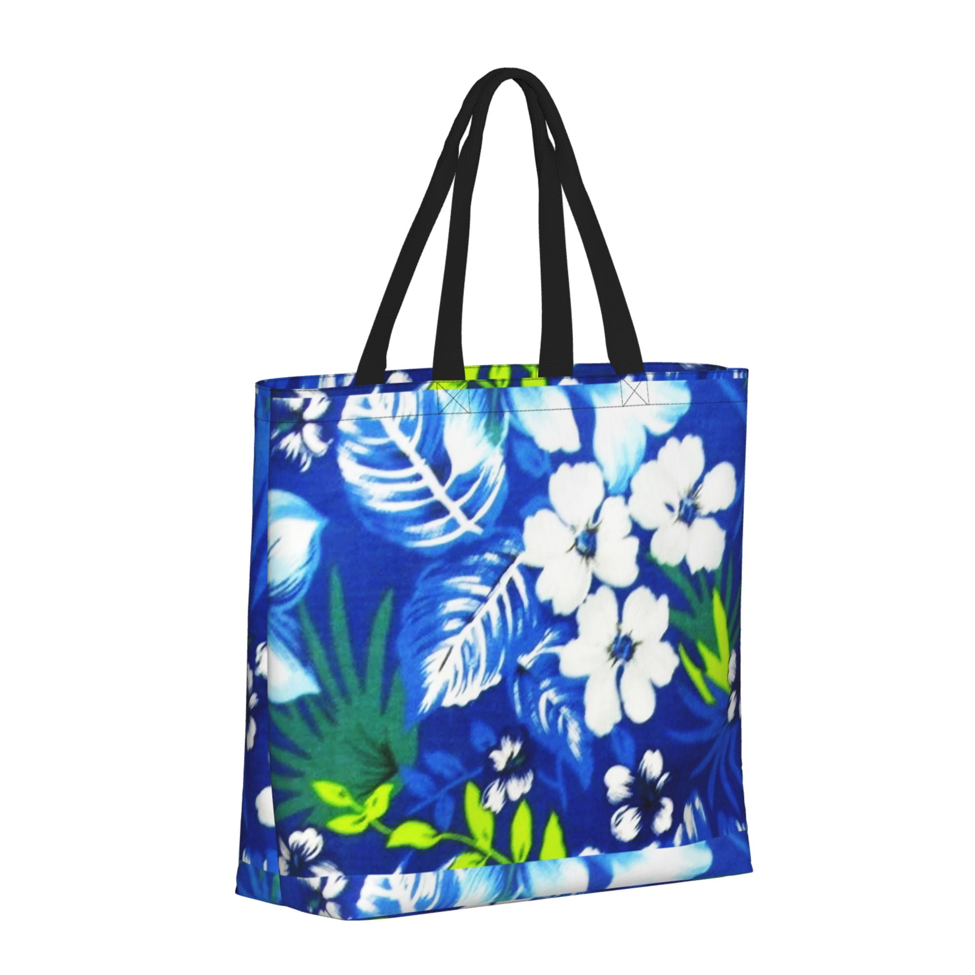 Stylish Funny Hawaiian Royal Blue Extra Large Shoulder Zippered One Shoulder Convenience Bag For ...