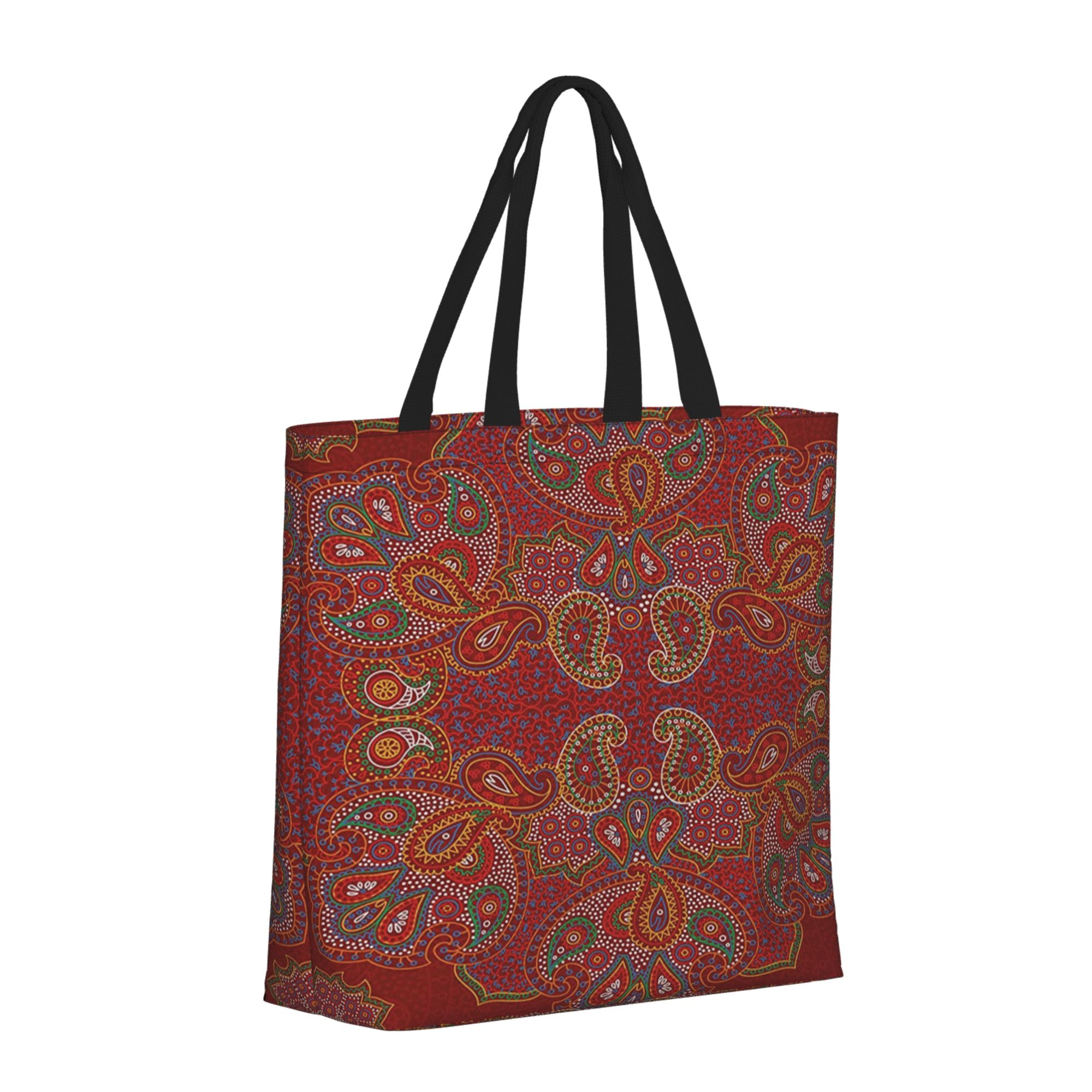 Stylish Funny Paisley Floral Print Extra Large Shoulder Zippered One ...