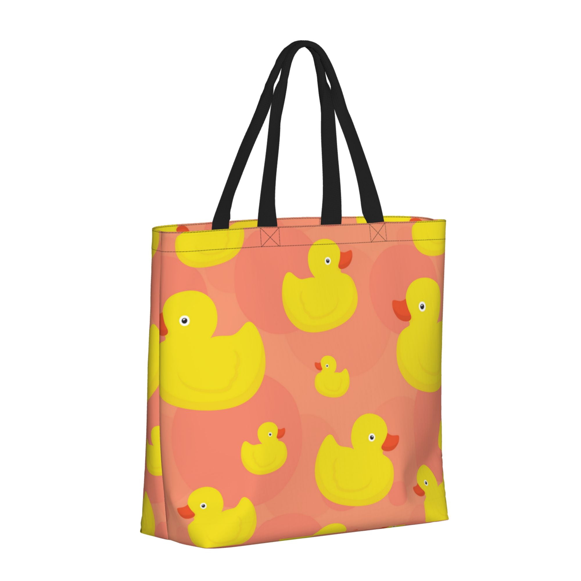 Stylish Funny Rubber Duck Extra Large Shoulder Zippered One Shoulder ...