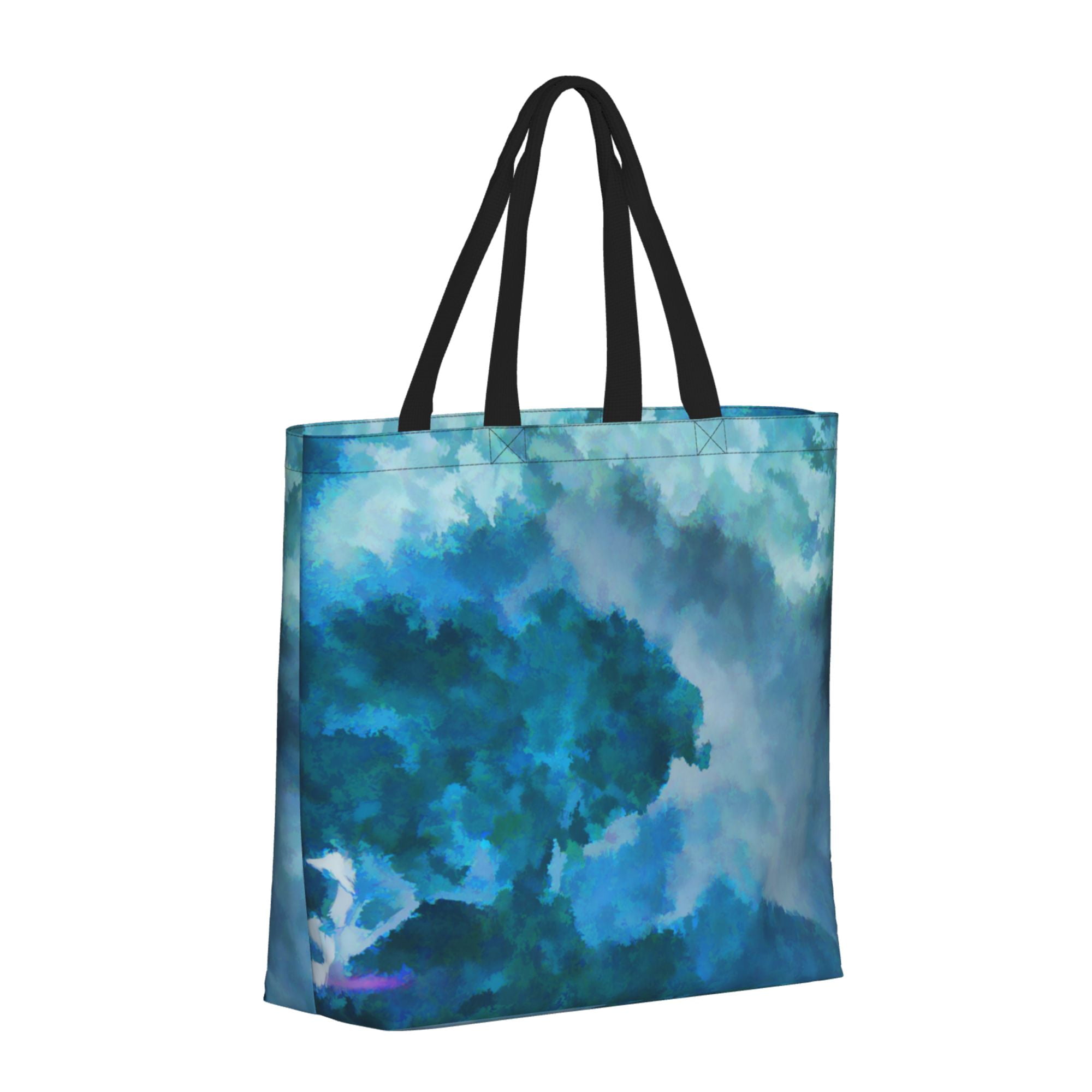 Stylish Funny Watercolor Background Extra Large Shoulder Zippered One Shoulder Convenience Bag ...